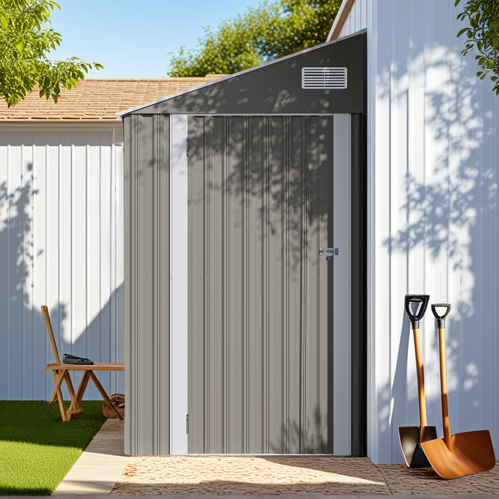 iYofe Campcraft Dual-Tone Modular Shed, Weatherproof Storage & Multi ...