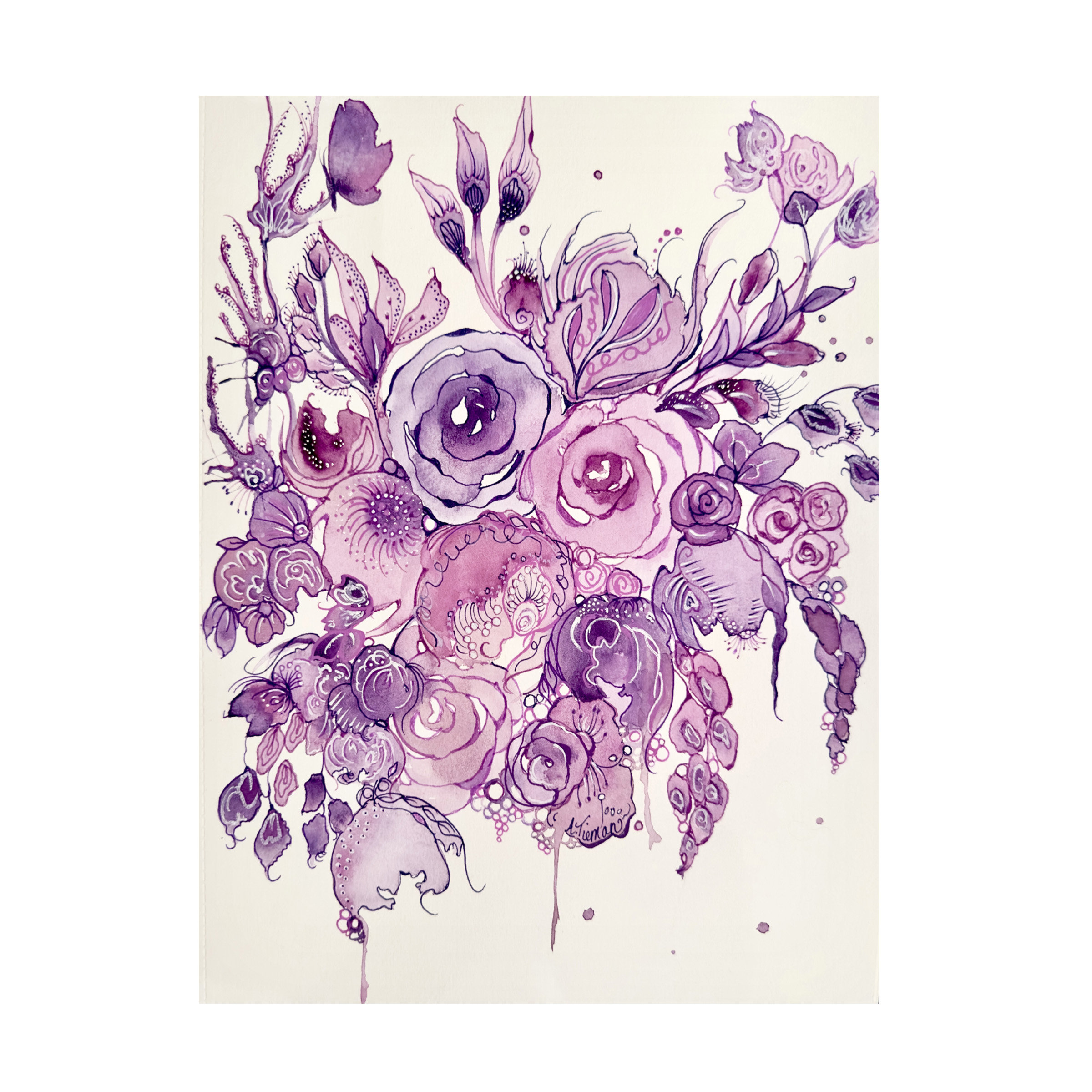 Dakota Fields Wrapped Canvas Wall Art - Amy Tieman 'Blossoms in Bloom ...