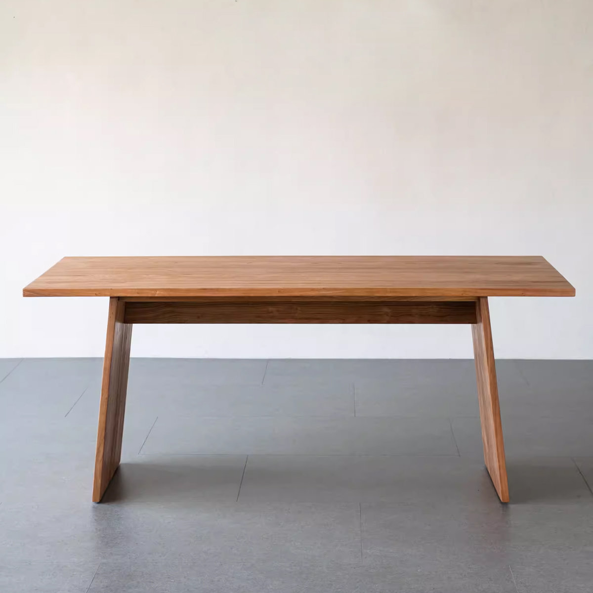 Corrigan Studio® Rectangular Solid Wood Dining Table in Retro Style for Home Use | Wayfair