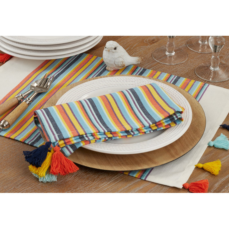 Saro Valentina Color Splash Table Napkin | Wayfair