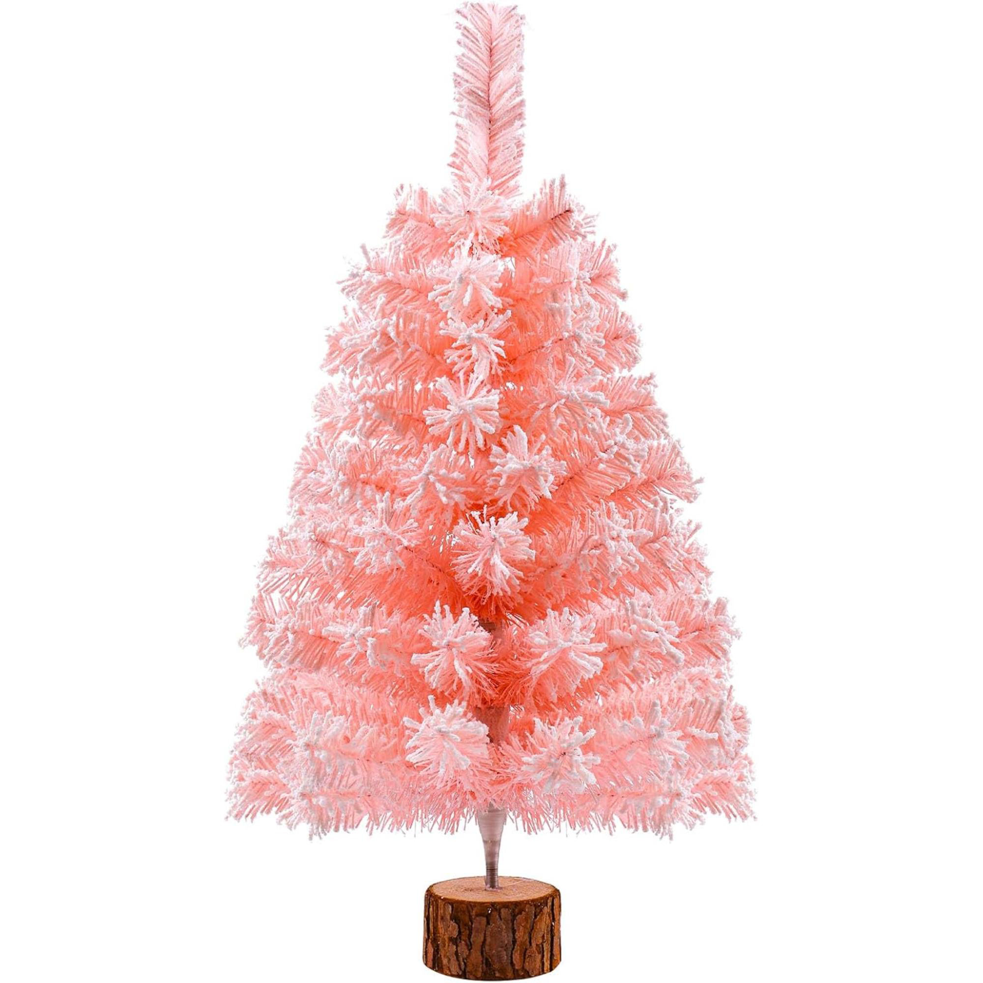 Winston Porter 2Ft Artificial Christmas Tree Pink Tabletop Christmas ...