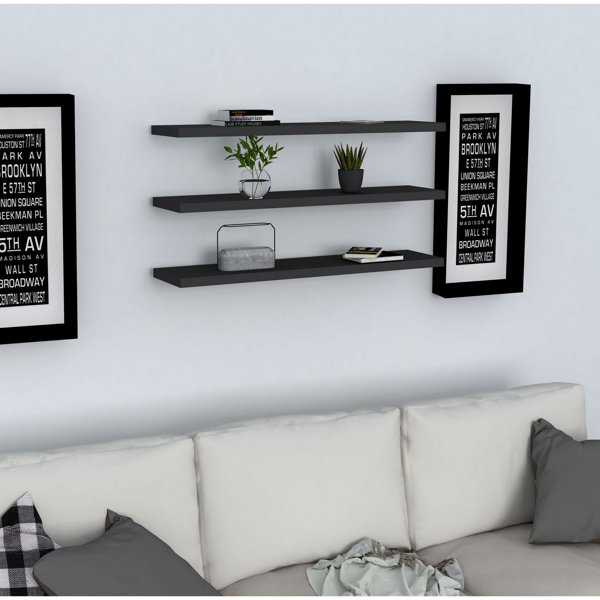East Urban Home 3 Piece Floating Shelf & Reviews | Wayfair