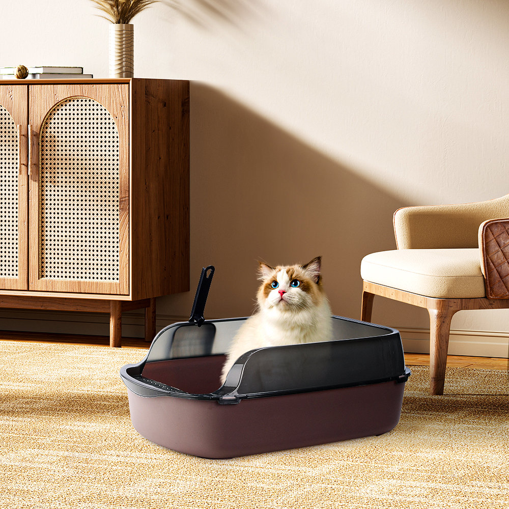 17 Stories Large Anti-splashing Detachable Cat Litter Box | Wayfair.co.uk