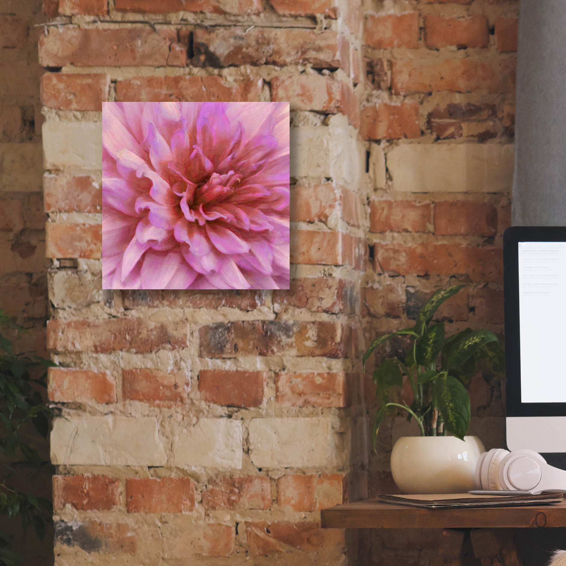 Winston Porter 'Soft Wall Flower X' by Alonzo Saunders Canvas Wall Art ...