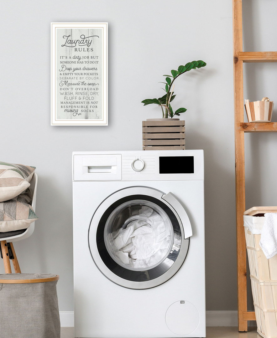 Trinx "Laundry Rules" by Lux+ Me Designs, Ready to Hang Framed Print ...