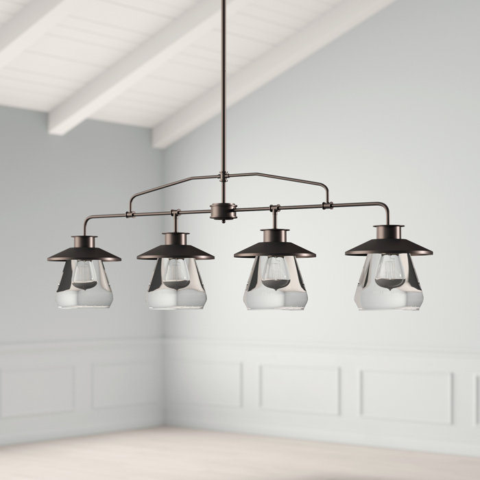 Gracie Oaks Benee 4 - Light Kitchen Island Linear Pendant & Reviews ...
