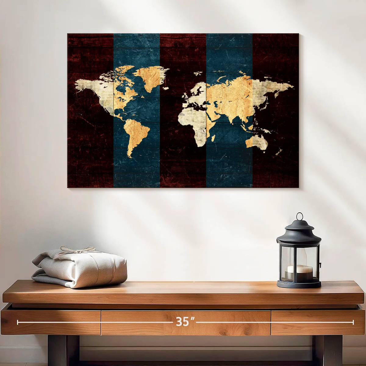 Breakwater Bay Aliaz Aged World Map XV - Wayfair Canada