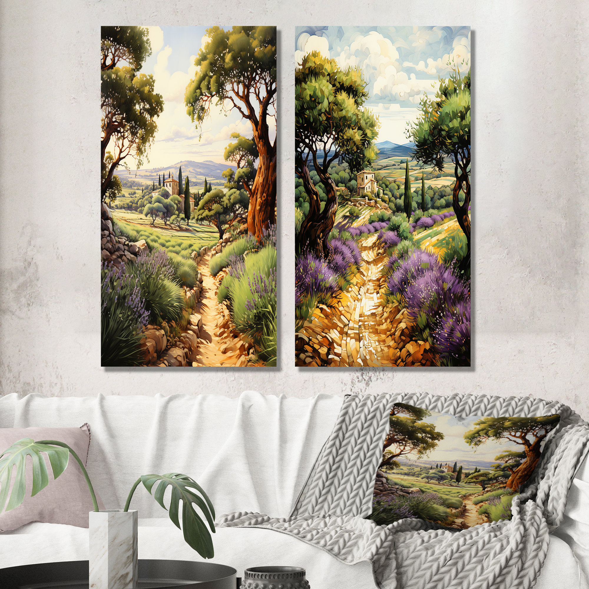 Lark Manor™ Provencal Pathways In France - Countryside Wall Decor Set ...