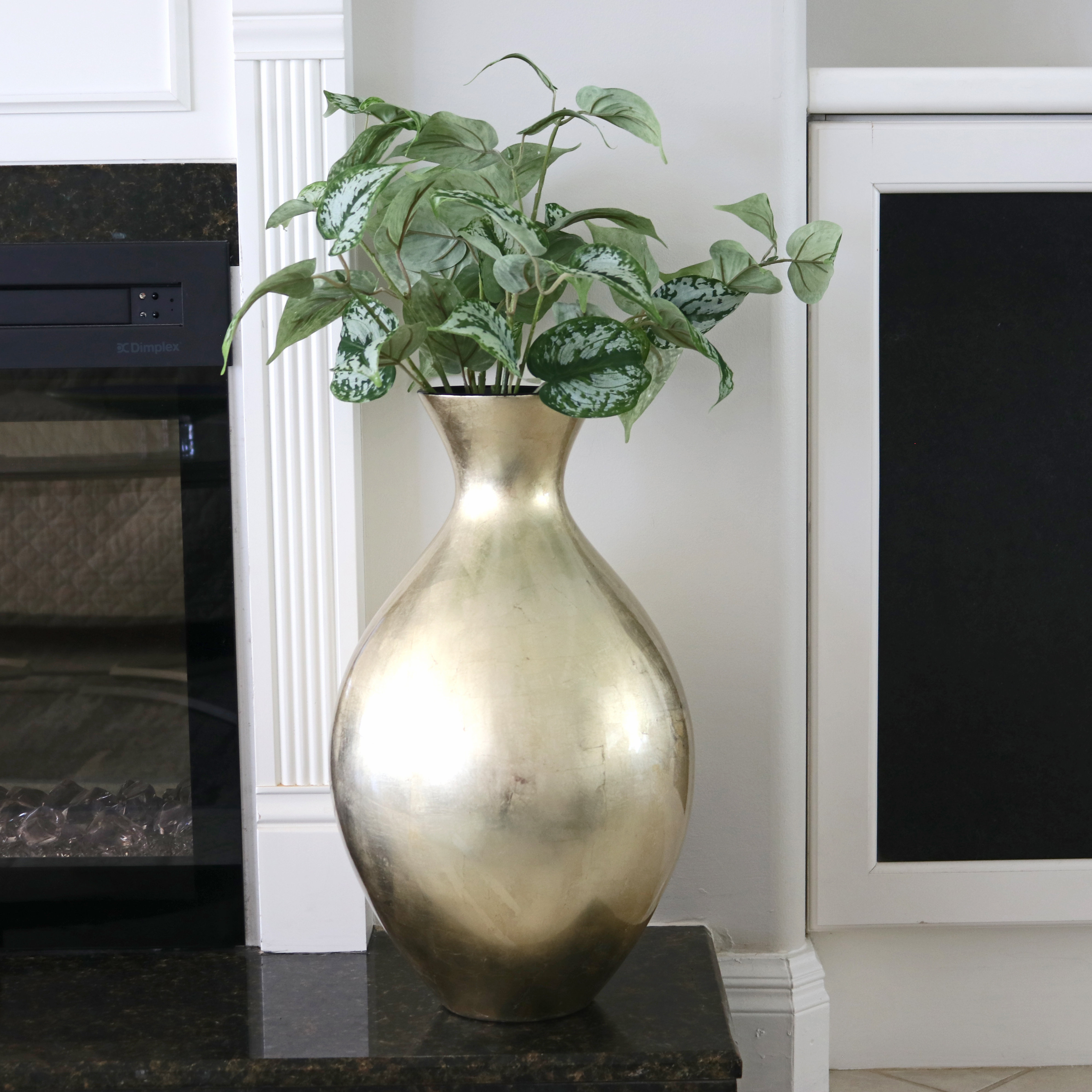 Murano Art Collection Regal Gold 19'' Ceramic Table Vase "& Reviews ...