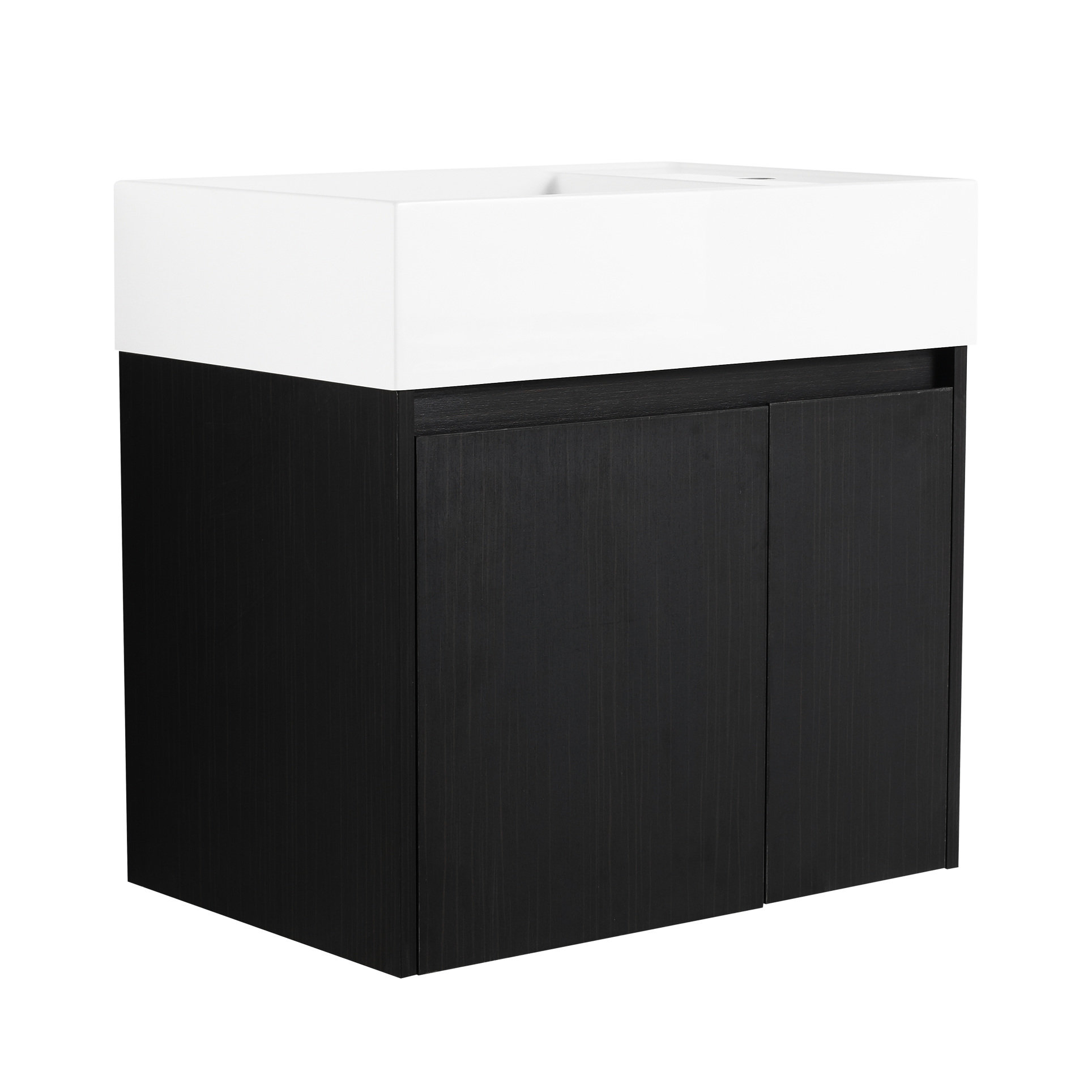 Ebern Designs Modern Bathroom Sink Cabinet - 24 Inch, Silent Closing ...