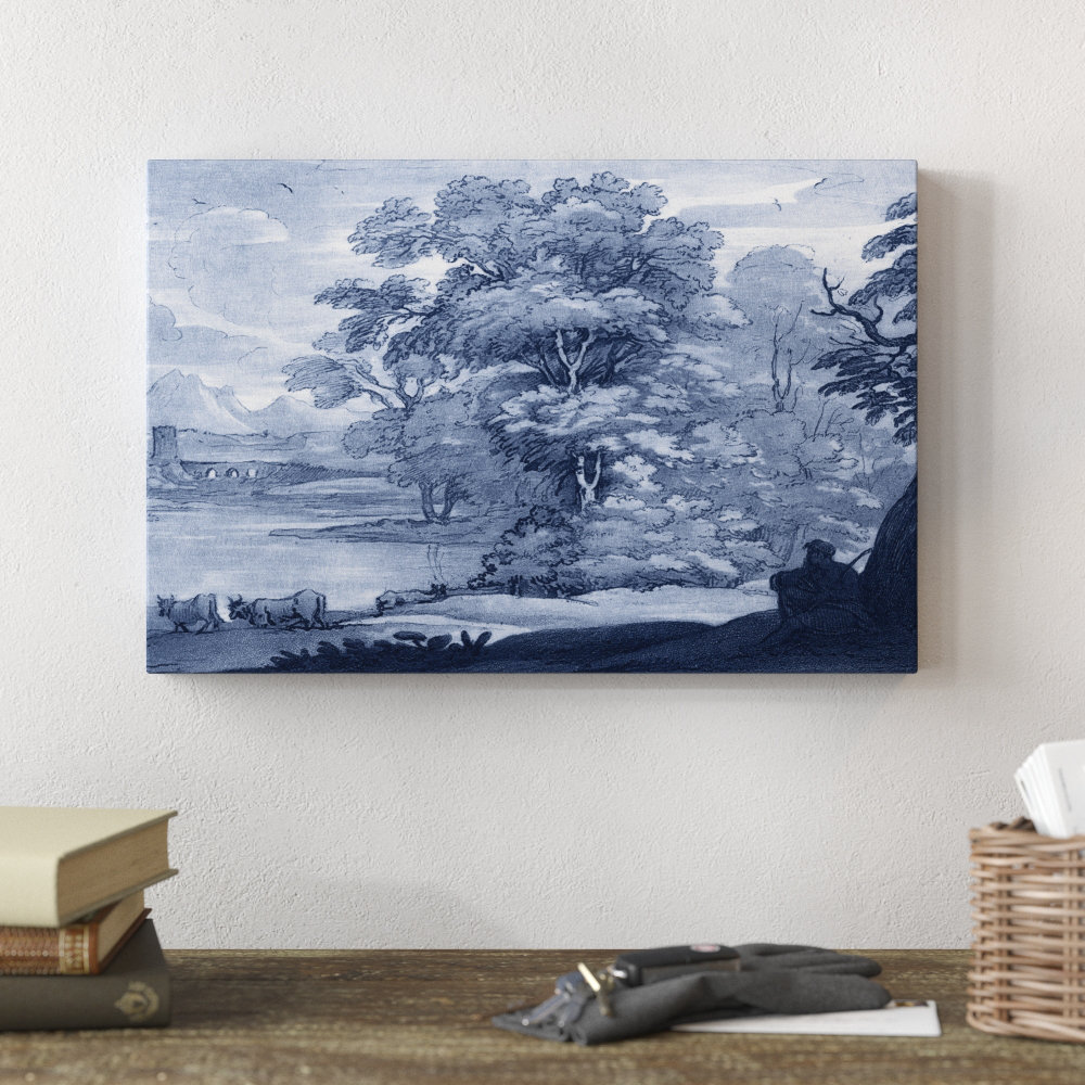 Millwood Pines 'Pastoral Toile II' Painting on Canvas & Reviews | Wayfair