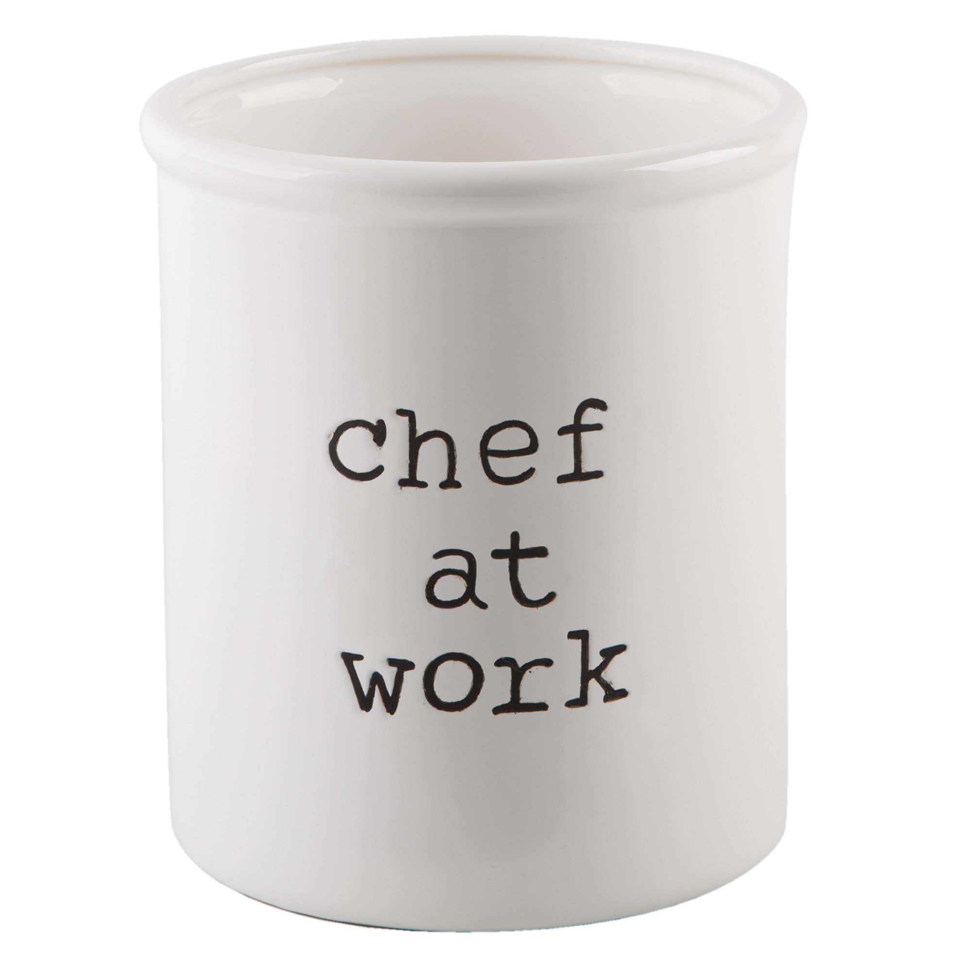 Wrought Studio "Chef at Work" Utensil Crock & Reviews | Wayfair