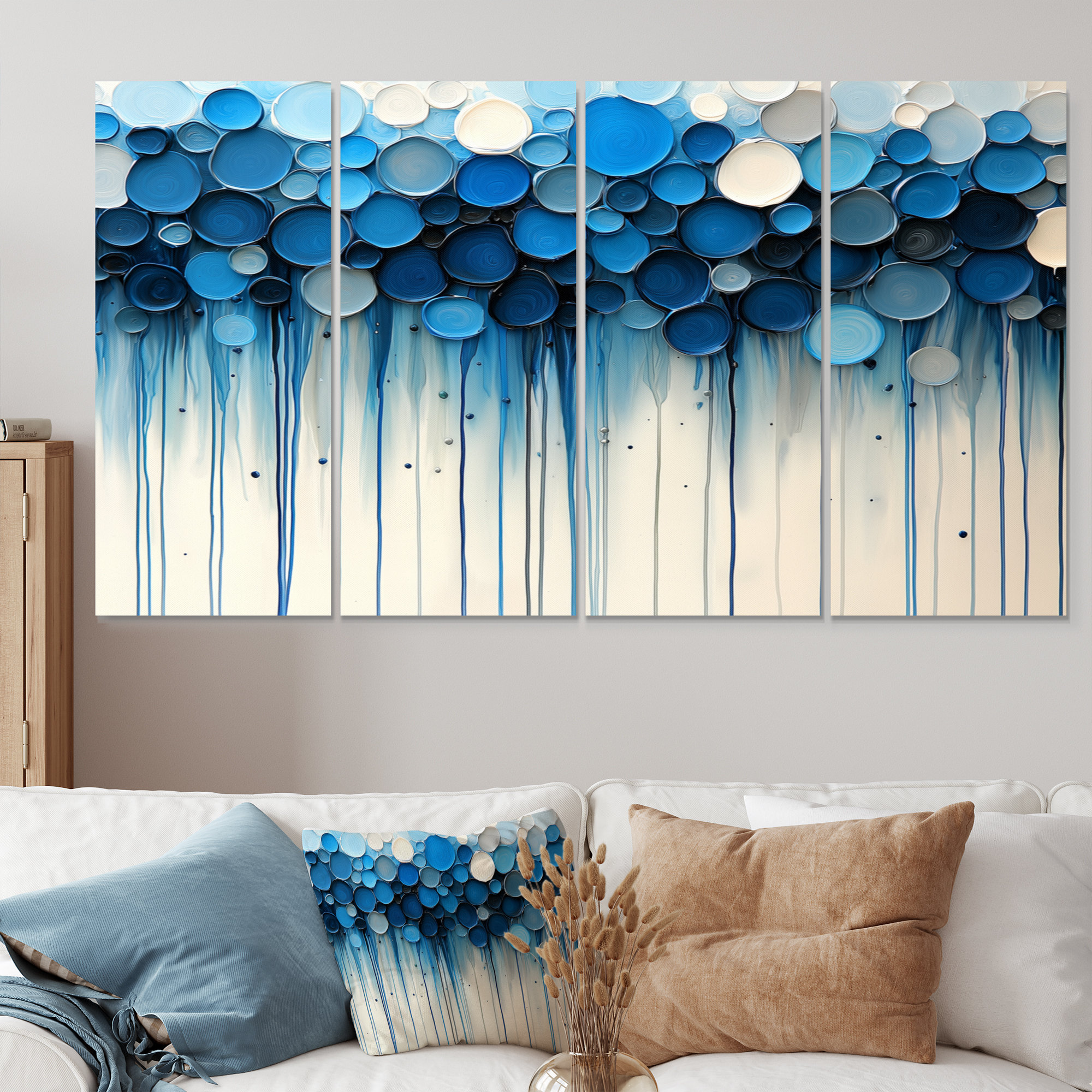 Ivy Bronx Rhythmic Drizzle Drip Paint River III - Drip Painting Wall ...