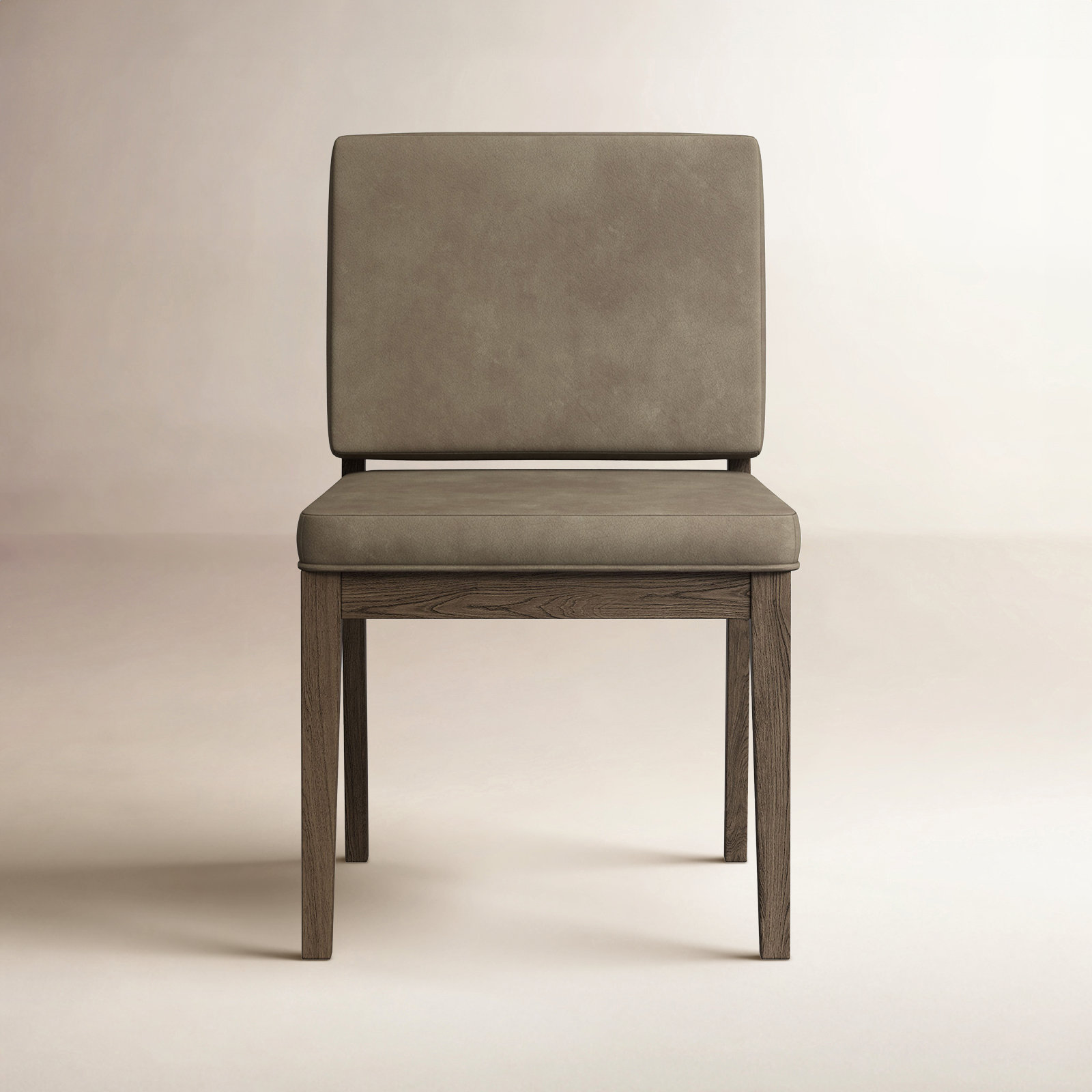 Birch Lane™ Ashleigh Aurora Leather Upholstered Soft Back Chair, Latte ...