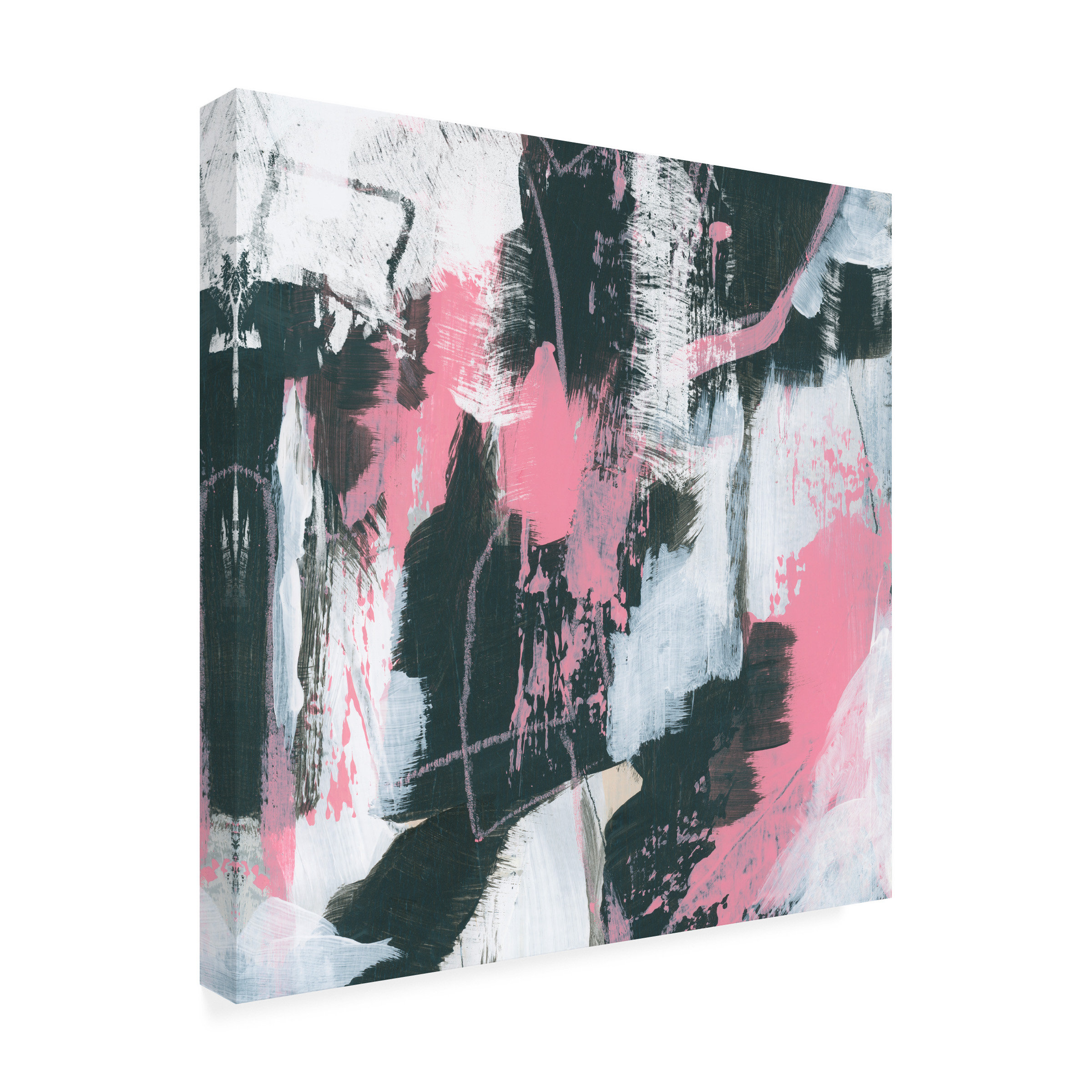 Wrought Studio June Erica Vess Graffiti Kiss I Canvas Art - Wayfair Canada