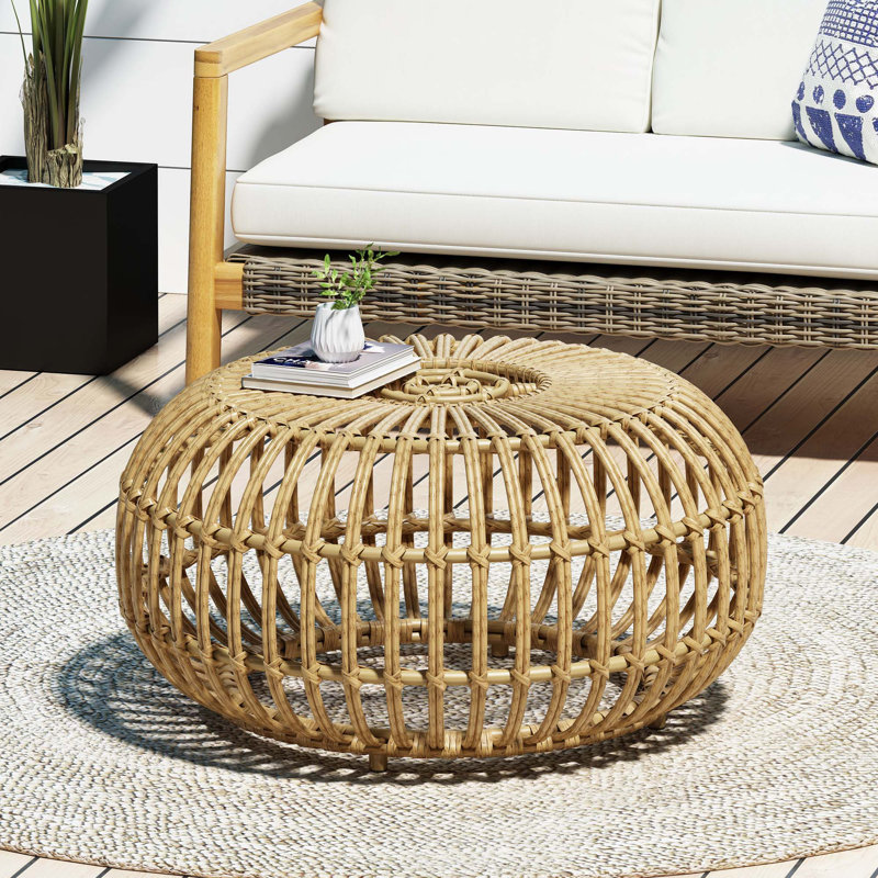 Bay Isle Home™ Mcchristian Outdoor Rattan Coffee Table & Reviews | Wayfair