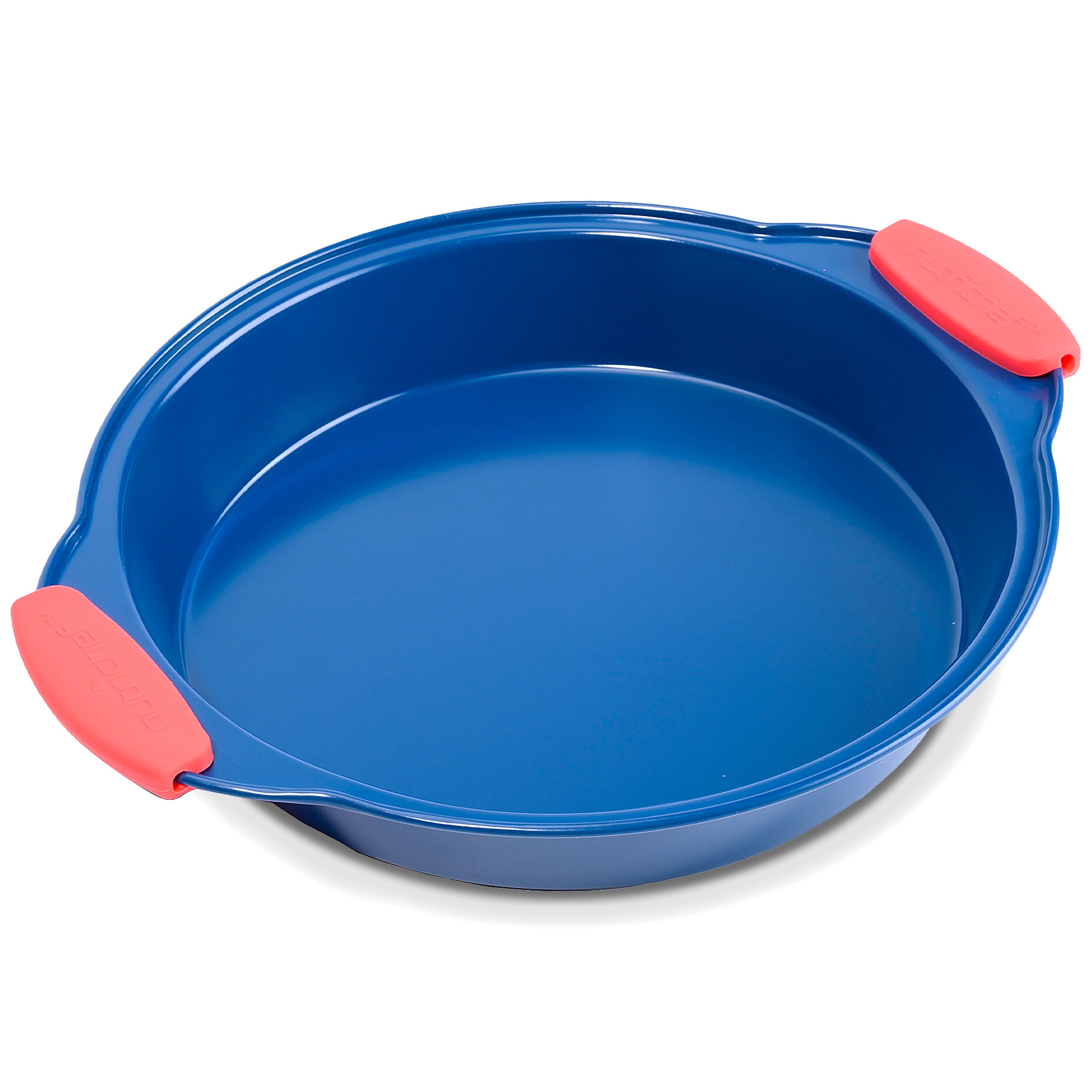 NutriChef Non-Stick Round Pan - Deluxe Nonstick Blue Coating Inside ...