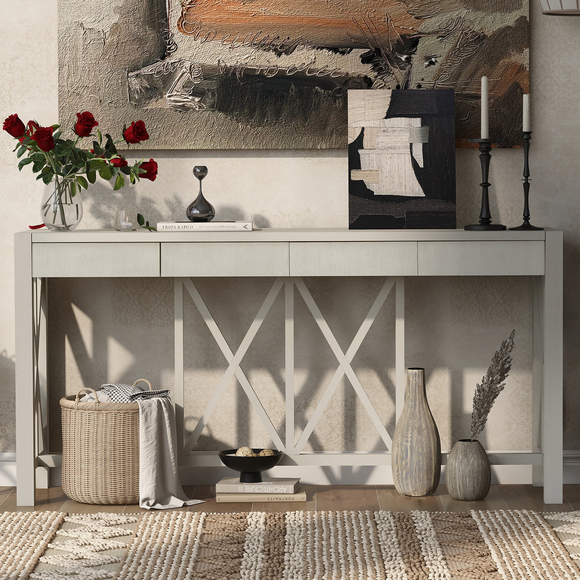 George Oliver Console Broad 55,4 po - Wayfair Canada