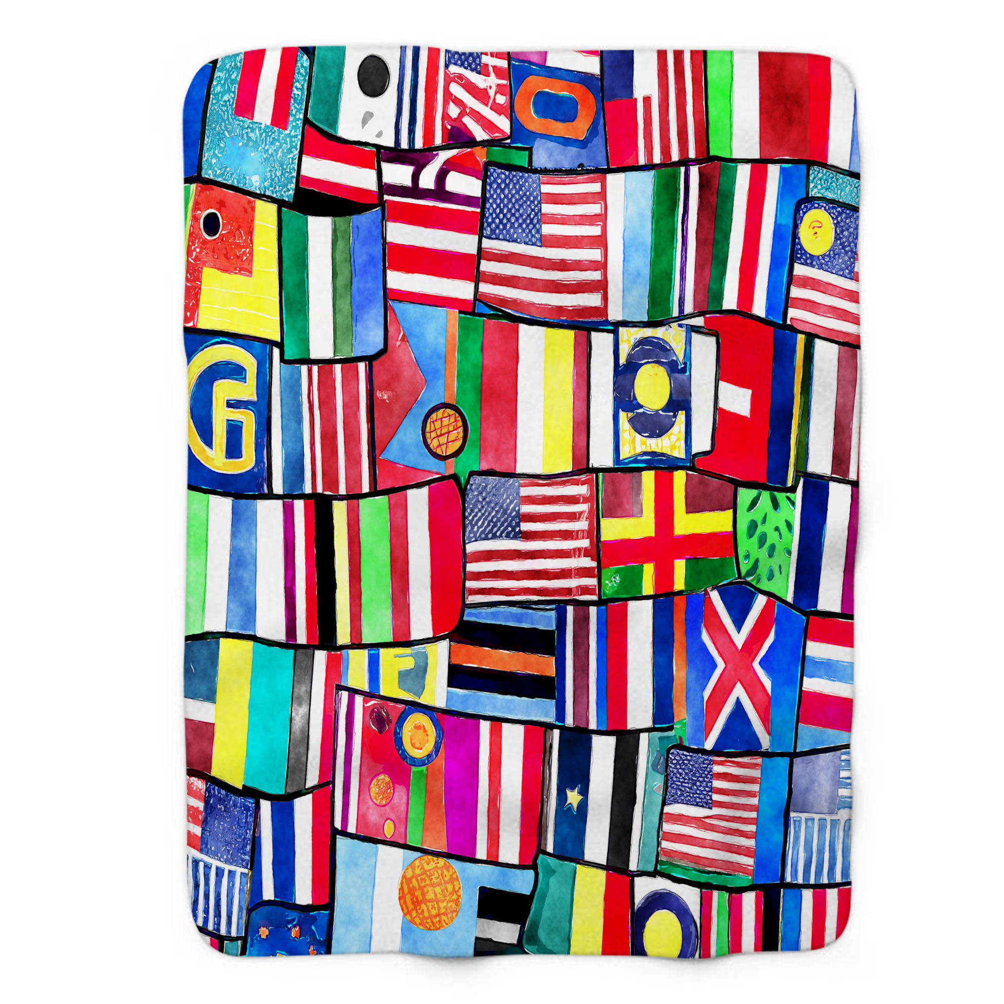 MentionedYou Banner Array - 1 Piece Premium Blanket | Wayfair