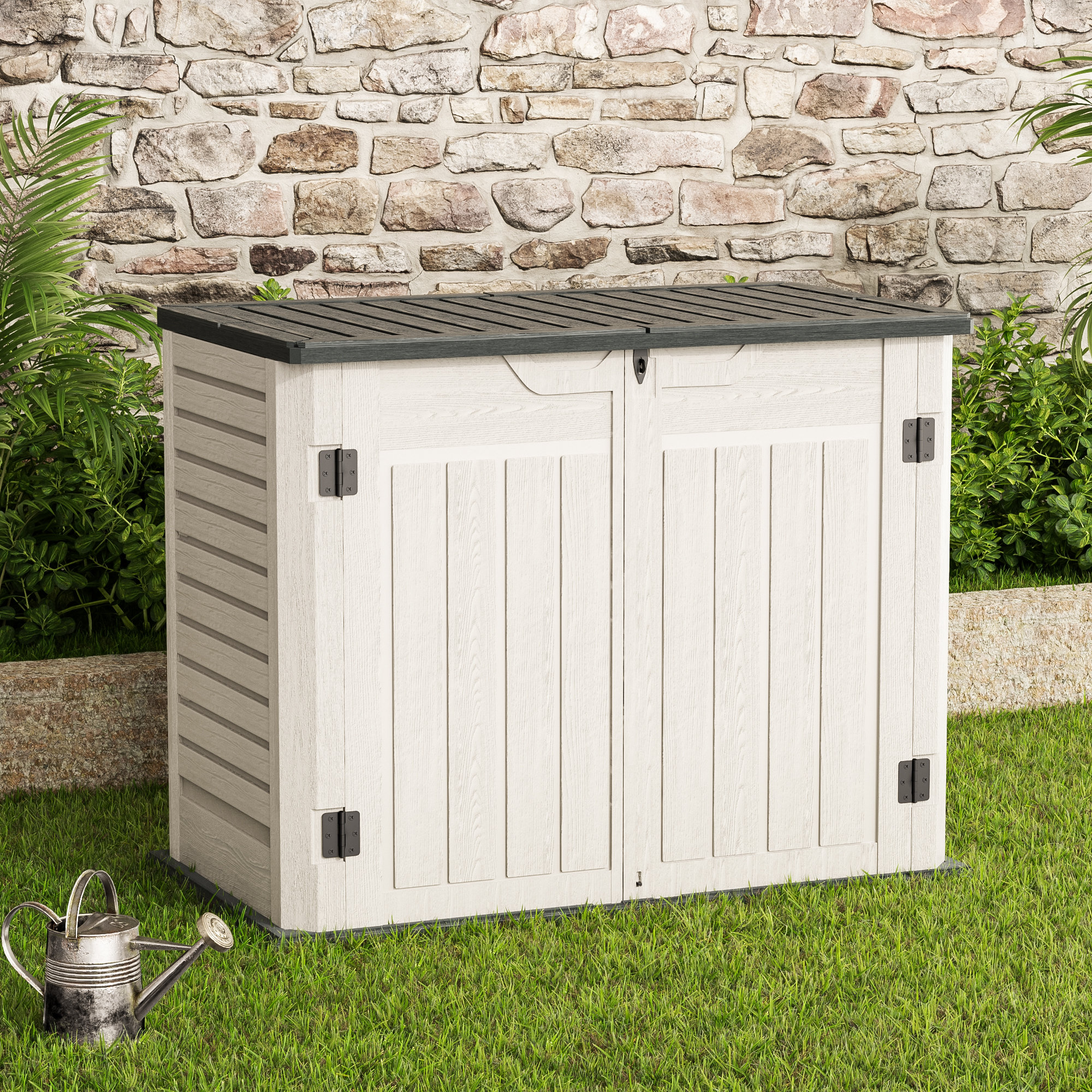 Lark Manor™ Olmsted 50.2"W 260 Gallons Resin Storage Cabinet & Reviews ...