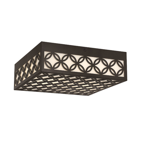 Eurofase Clover Outdoor LED Flushmount, Black | Wayfair