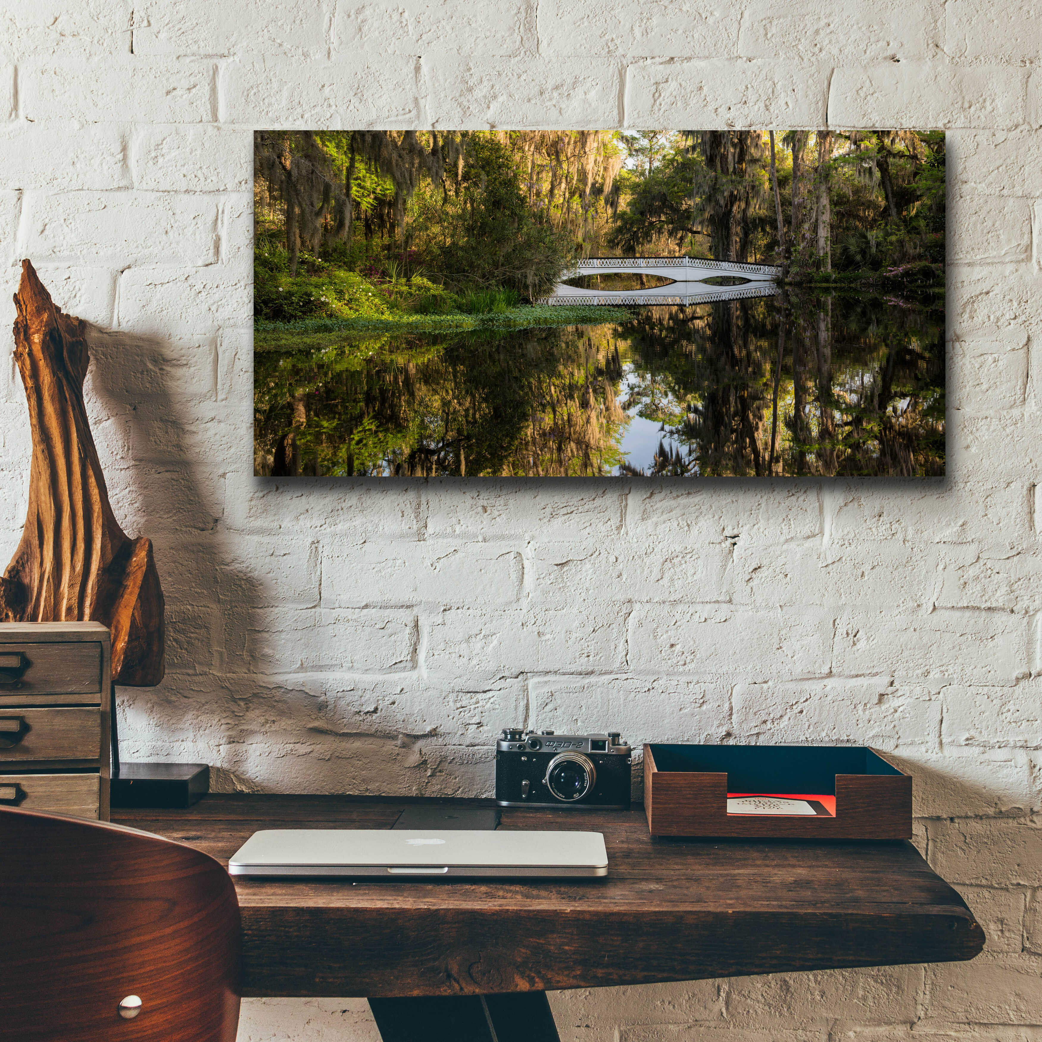 Millwood Pines Epic Art 'Long White Bridge' By Daniel Burt Acryli Long ...