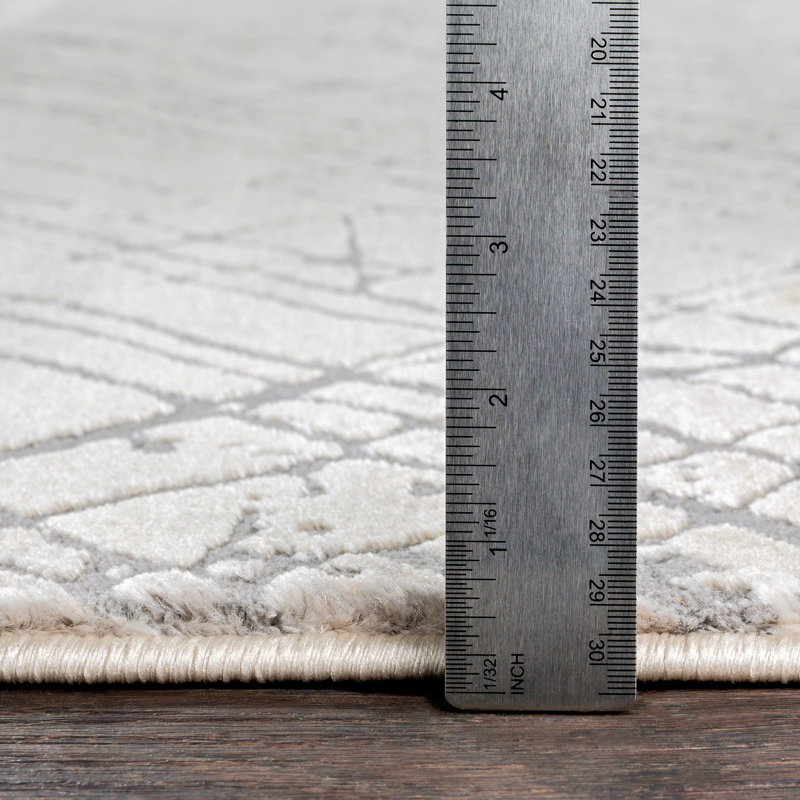 Greyleigh™ Bridgeton Abstract Gray/Cream Area Rug & Reviews | Wayfair