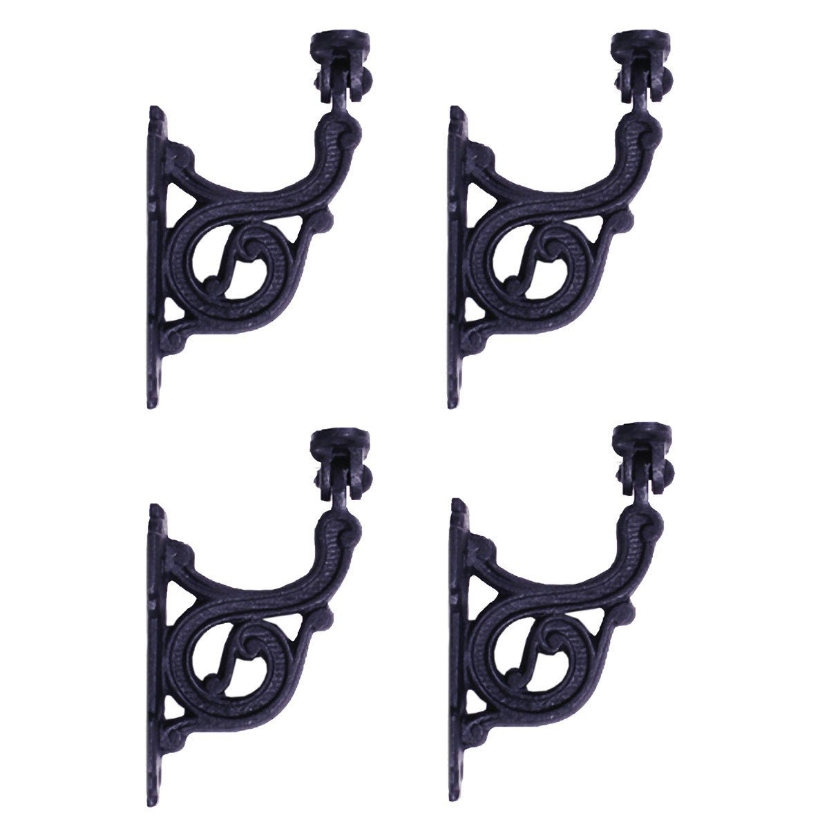 The Renovators Supply Inc. 4.32" Hand Rail Bracket Wrought Iron ...