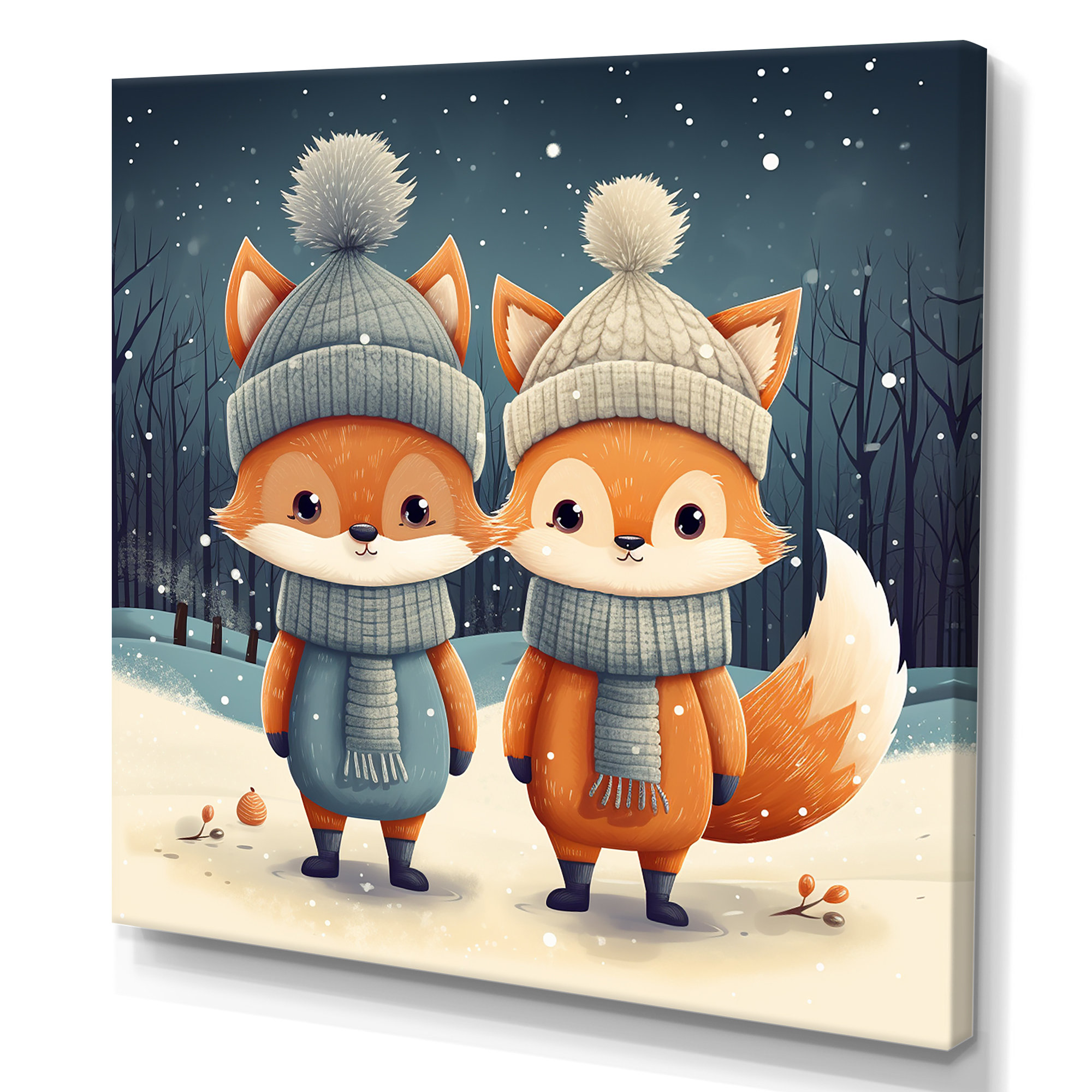 Zoomie Kids Nursery Animal Fox Cartoon II - Animal Nursery's Wall Art ...