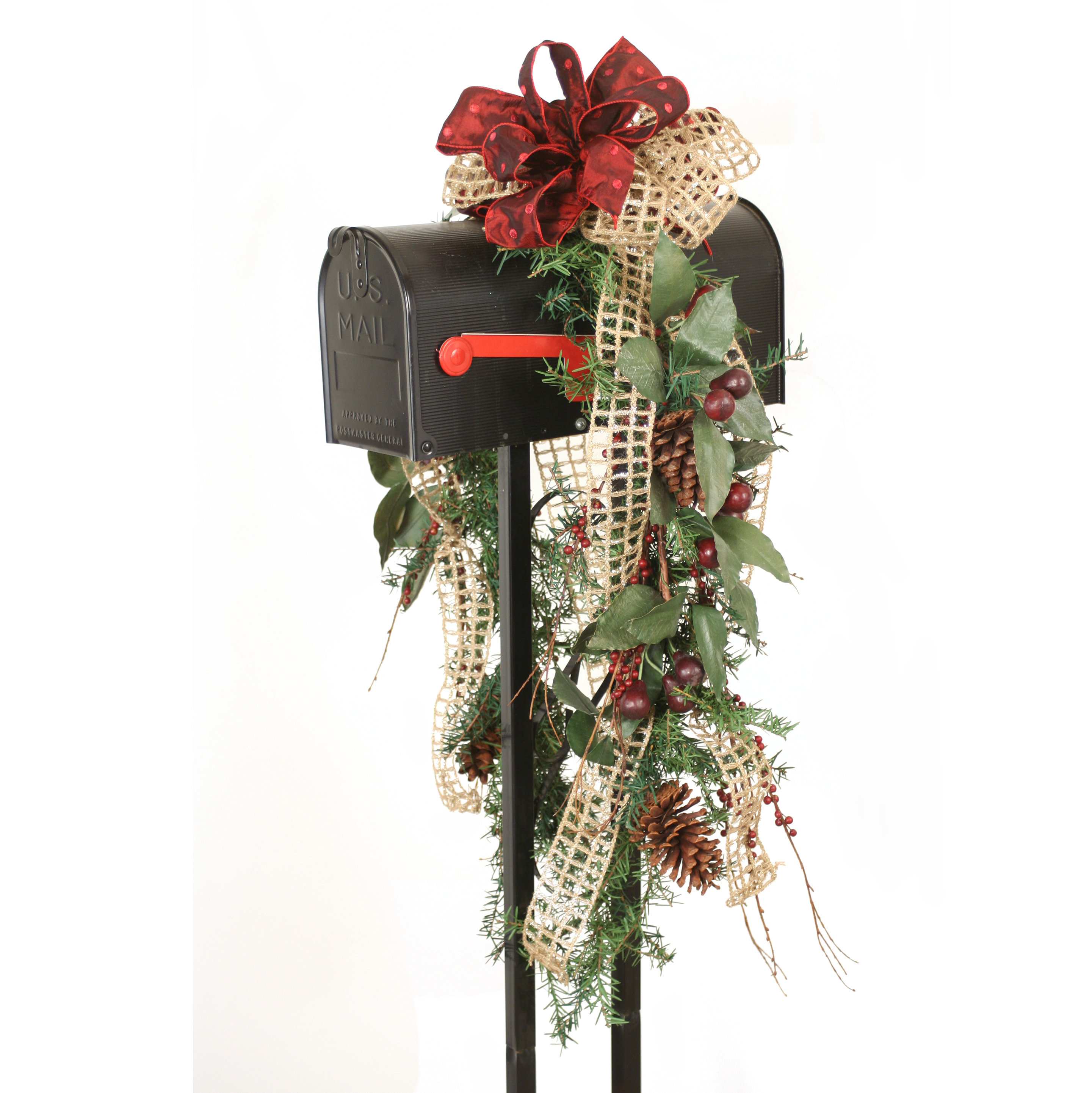 Distinctive Designs 12" Mailbox Garland Adorned with Berries and Olives ...