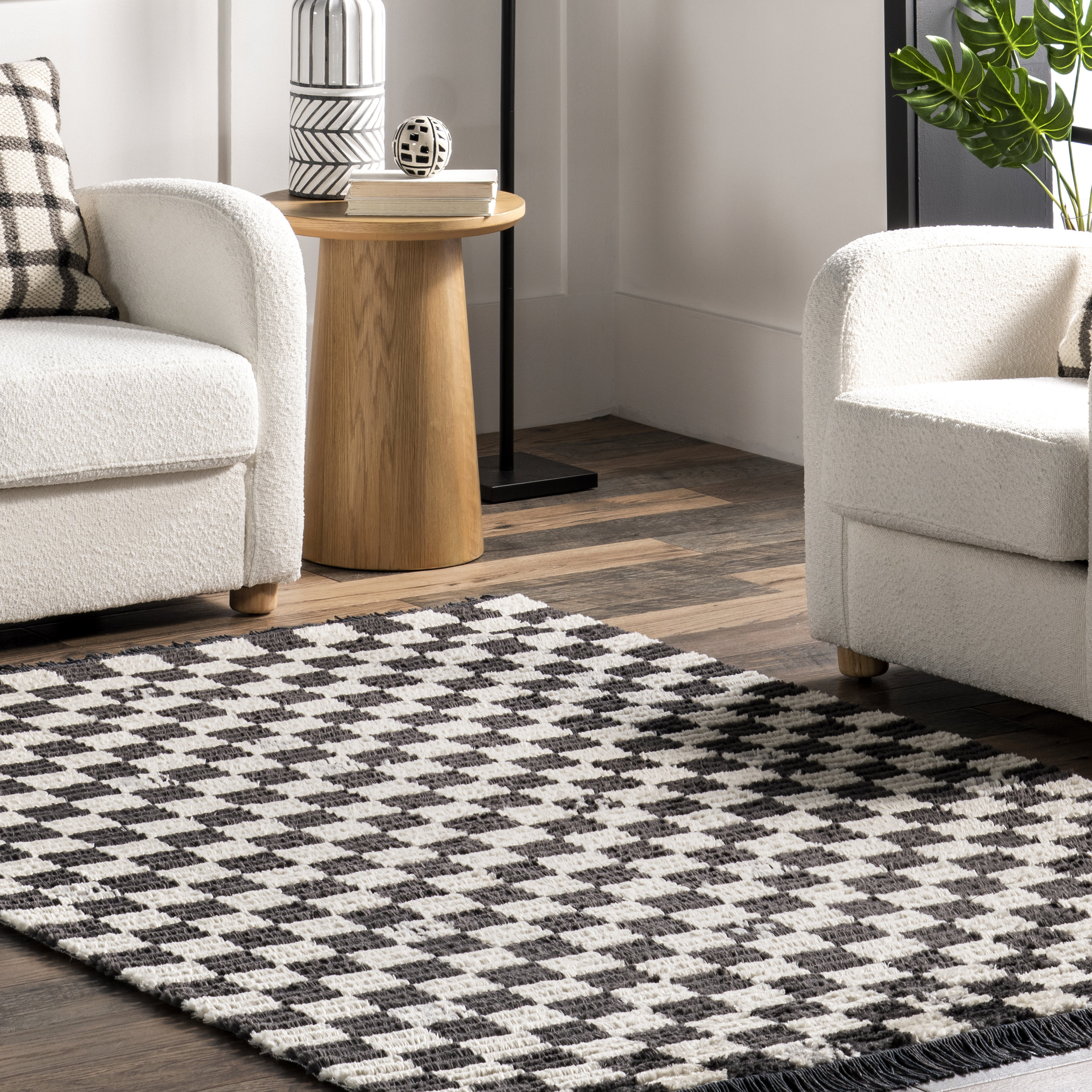 Latitude Run® Pania Geometric Area Rug for Living Room Bedroom Dining ...