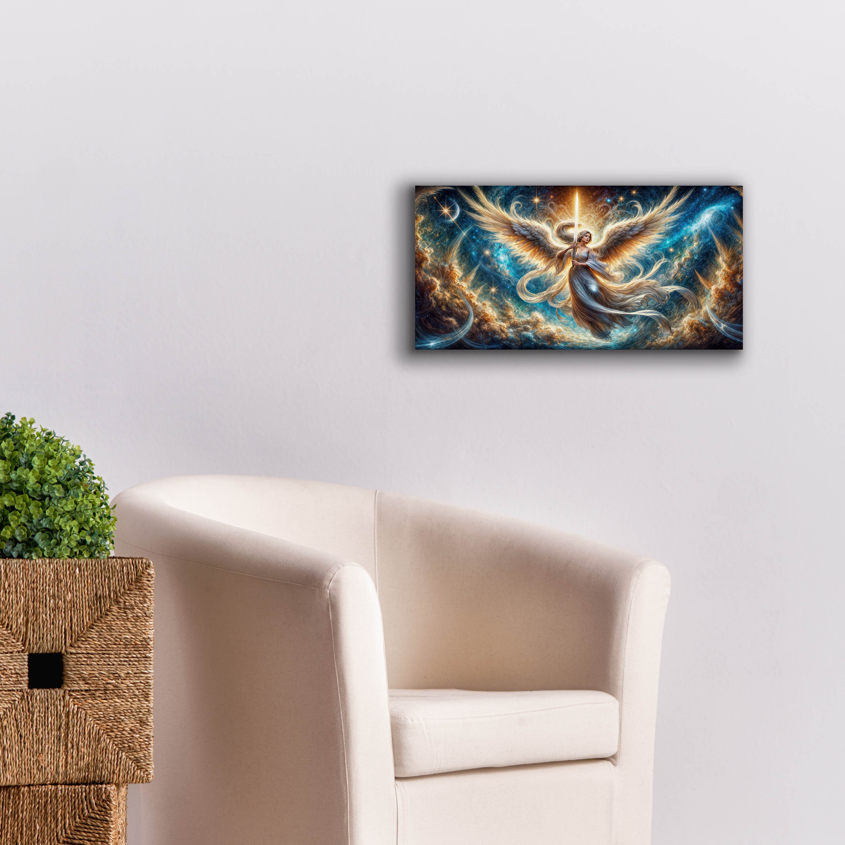 Trinx Keyonis 'Guardian Angel' by Rey Klimt Canvas Wall Art | Wayfair