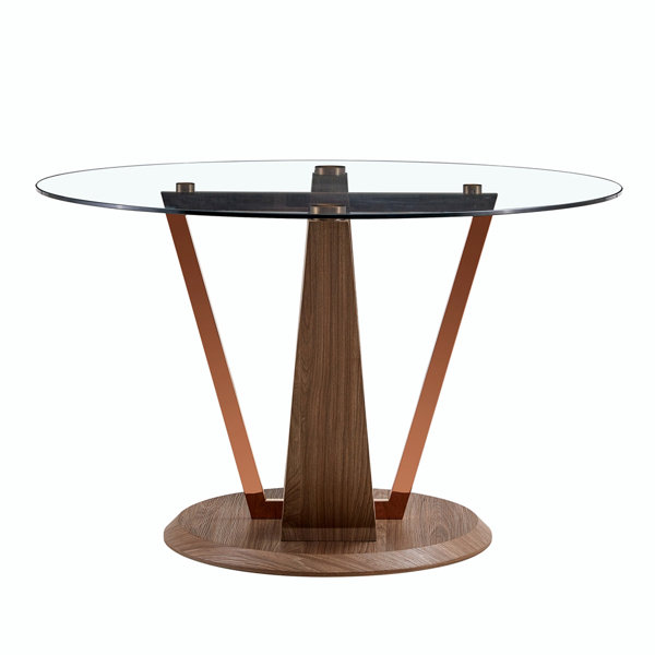 48 inches Glass Round Dining Tables You'll Love | Wayfair