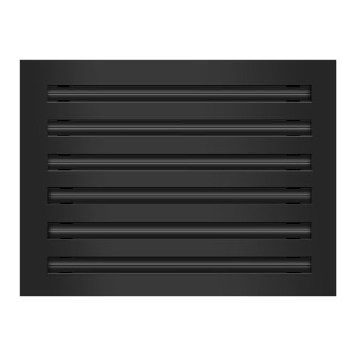 Texas Buildmart BUILDMART - 16x12 Black Modern AC Vent Cover - Standard ...