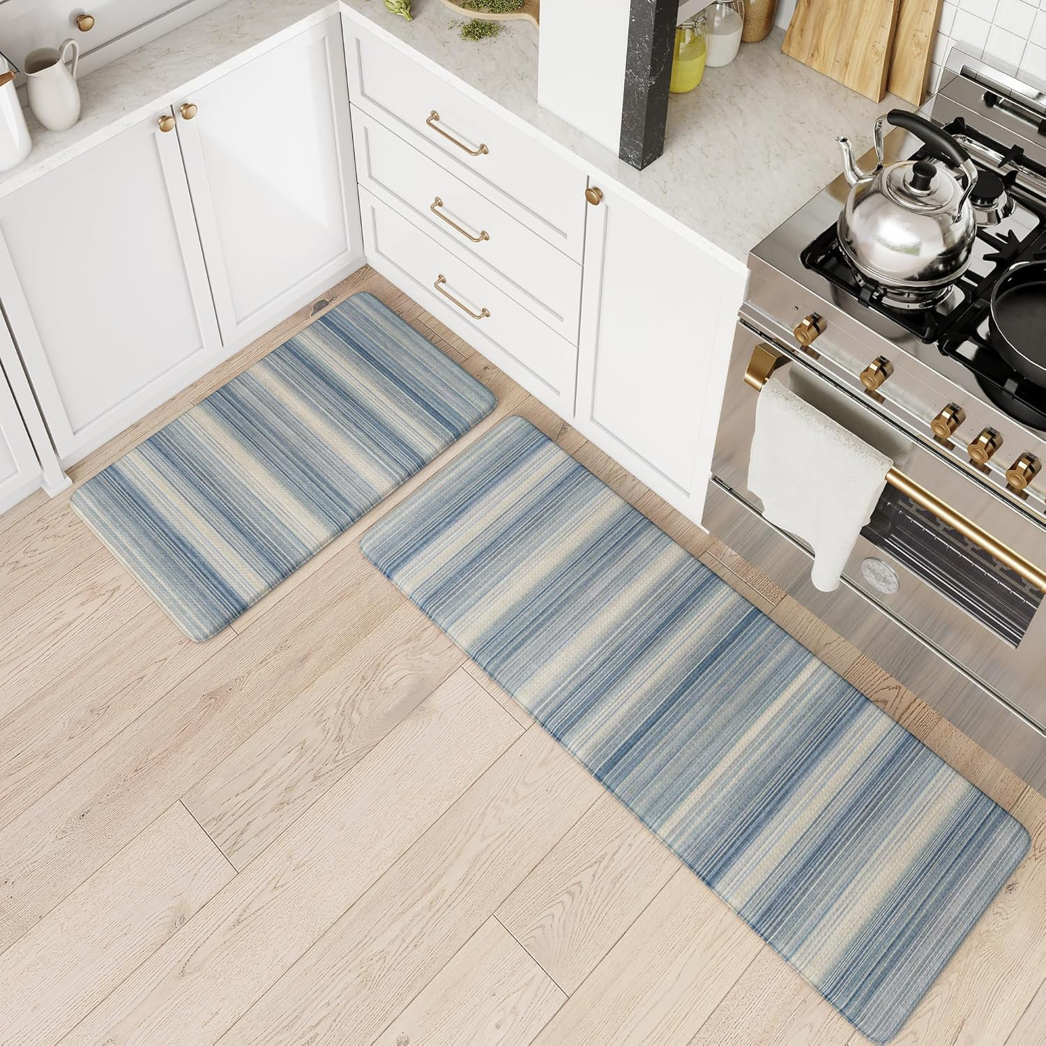 Latitude Run® Kitchen Mats 2 Piece for Bar, Office,Desk, Laundry | Wayfair