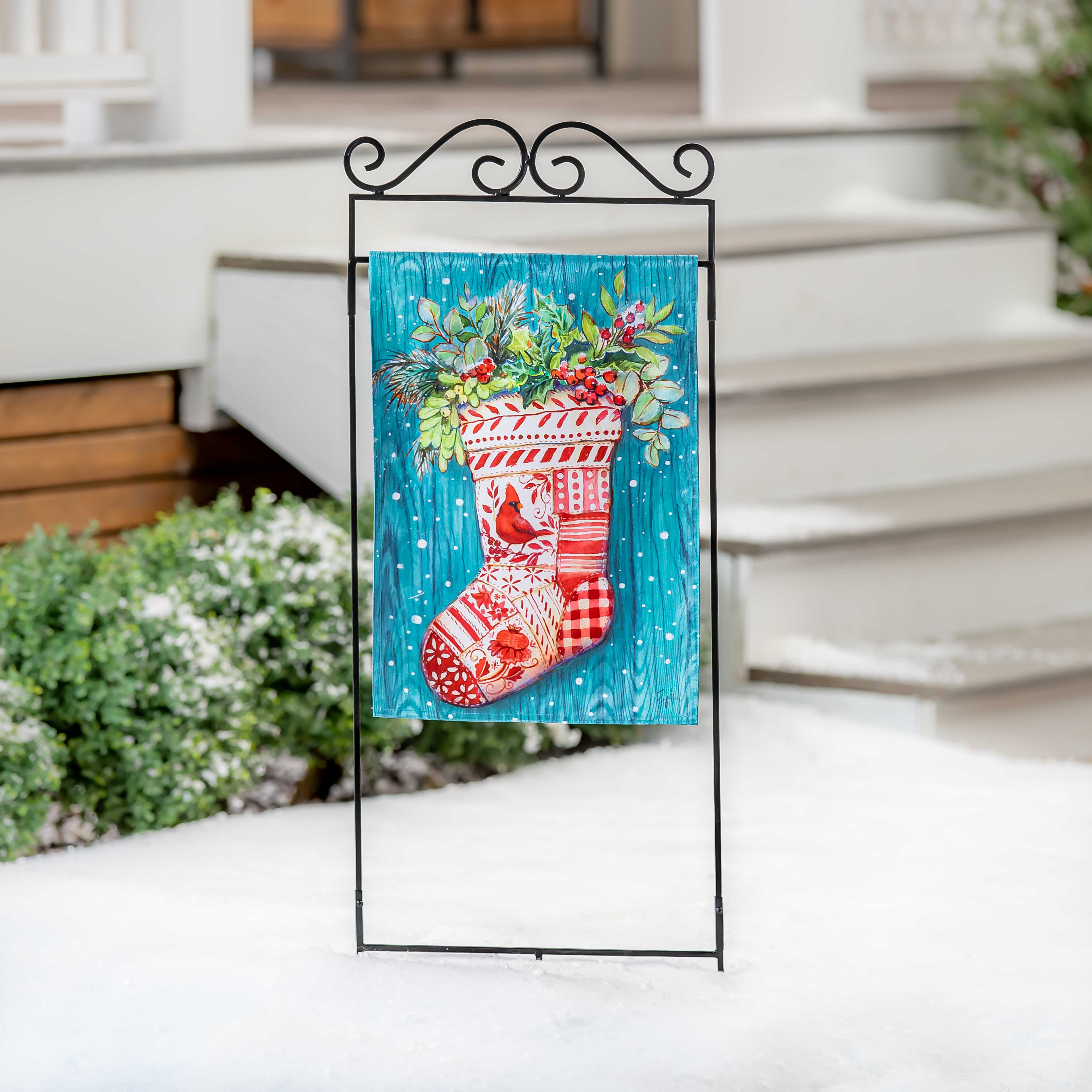 The Holiday Aisle® Ornate Garden Flag Stand & Reviews | Wayfair
