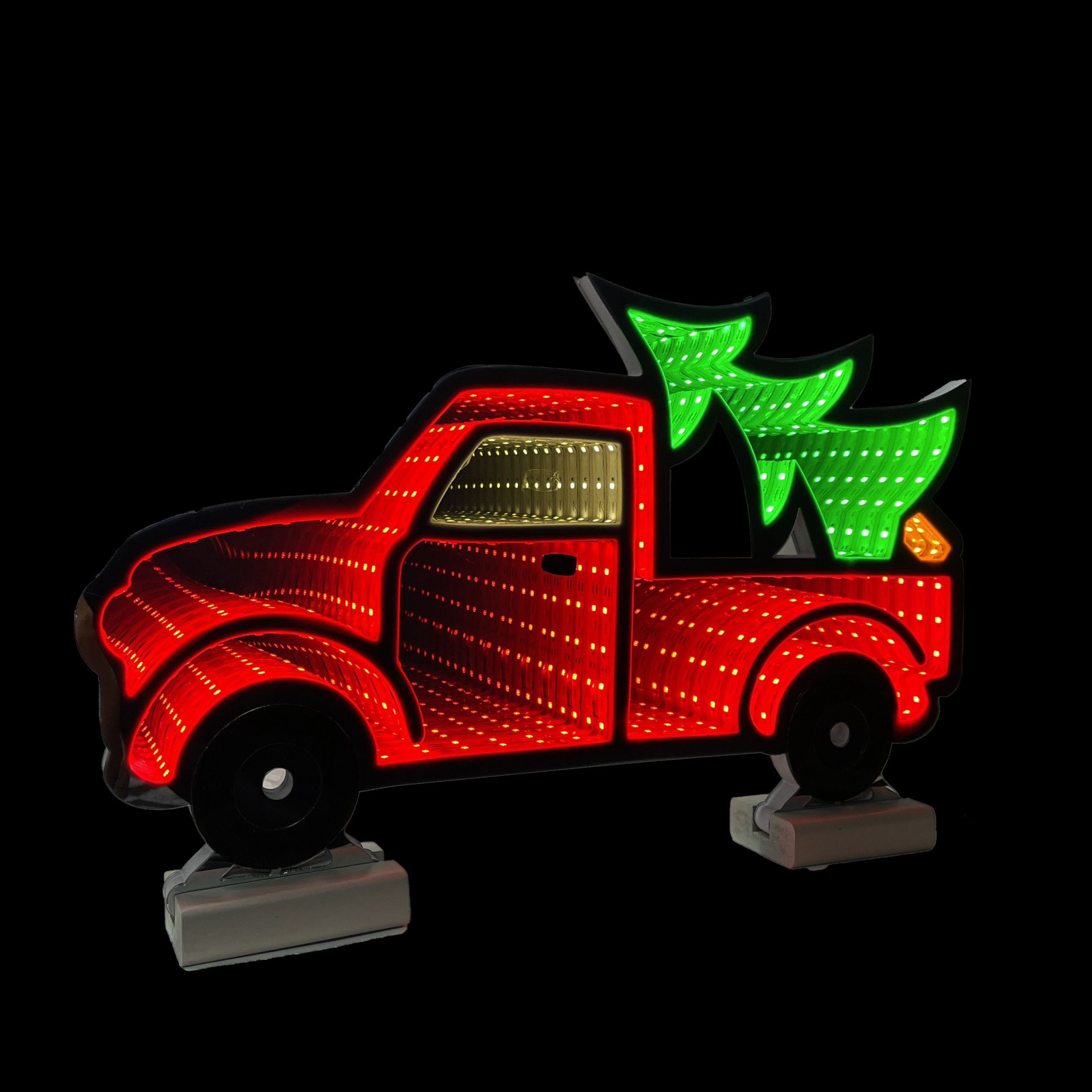 The Holiday Aisle® 16" Infinity Truck With Wooden Base | Wayfair