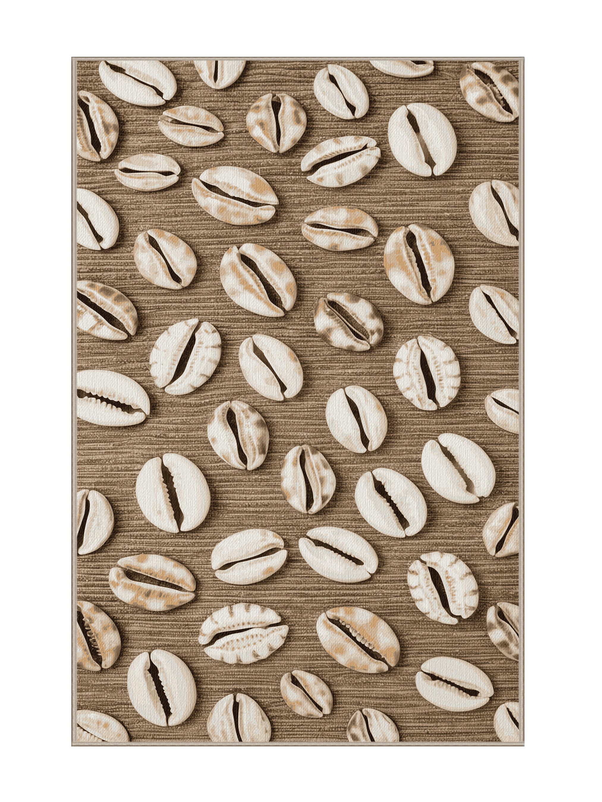 Rosecliff Heights Washable Cowrie Shell Collection Coastal Area Rug ...