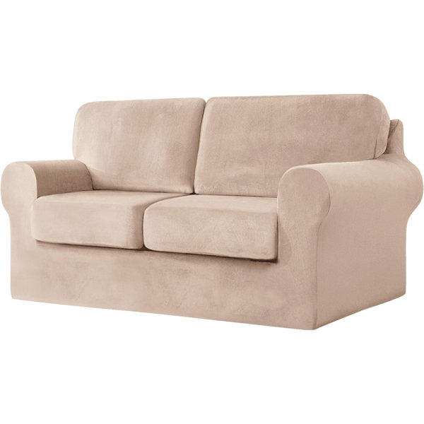 Canora Grey Sofa Cover With Separate Seat Cushions And Backrests ...