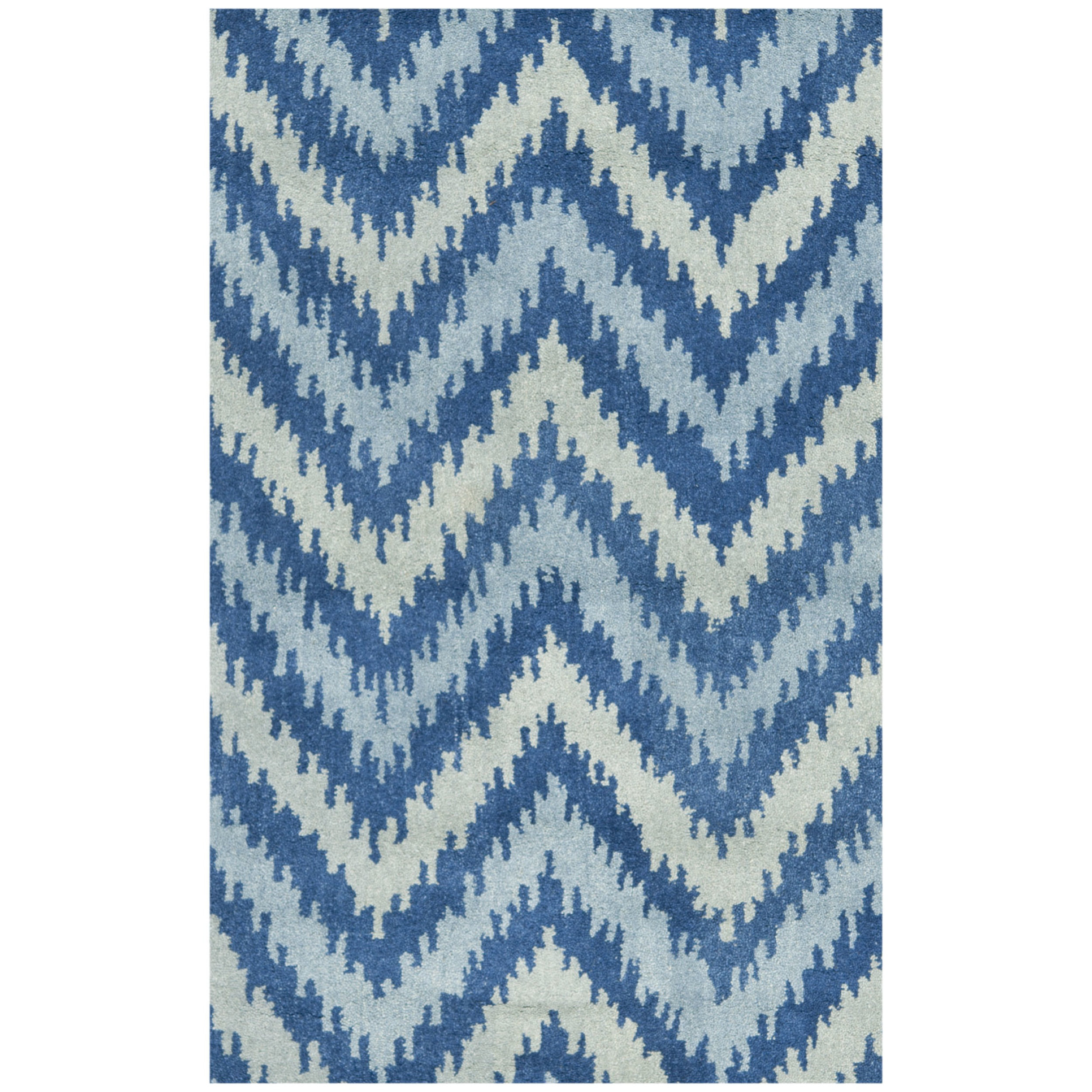 Safavieh Wyndham Hand Tufted Wool Pile Chevron Rug | Wayfair