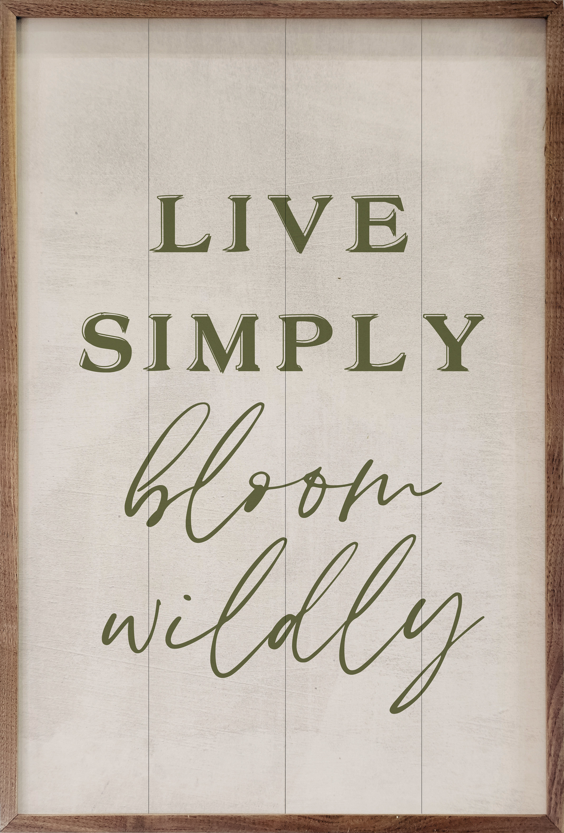 Trinx Live Simply Bloom Wildly White | Wayfair