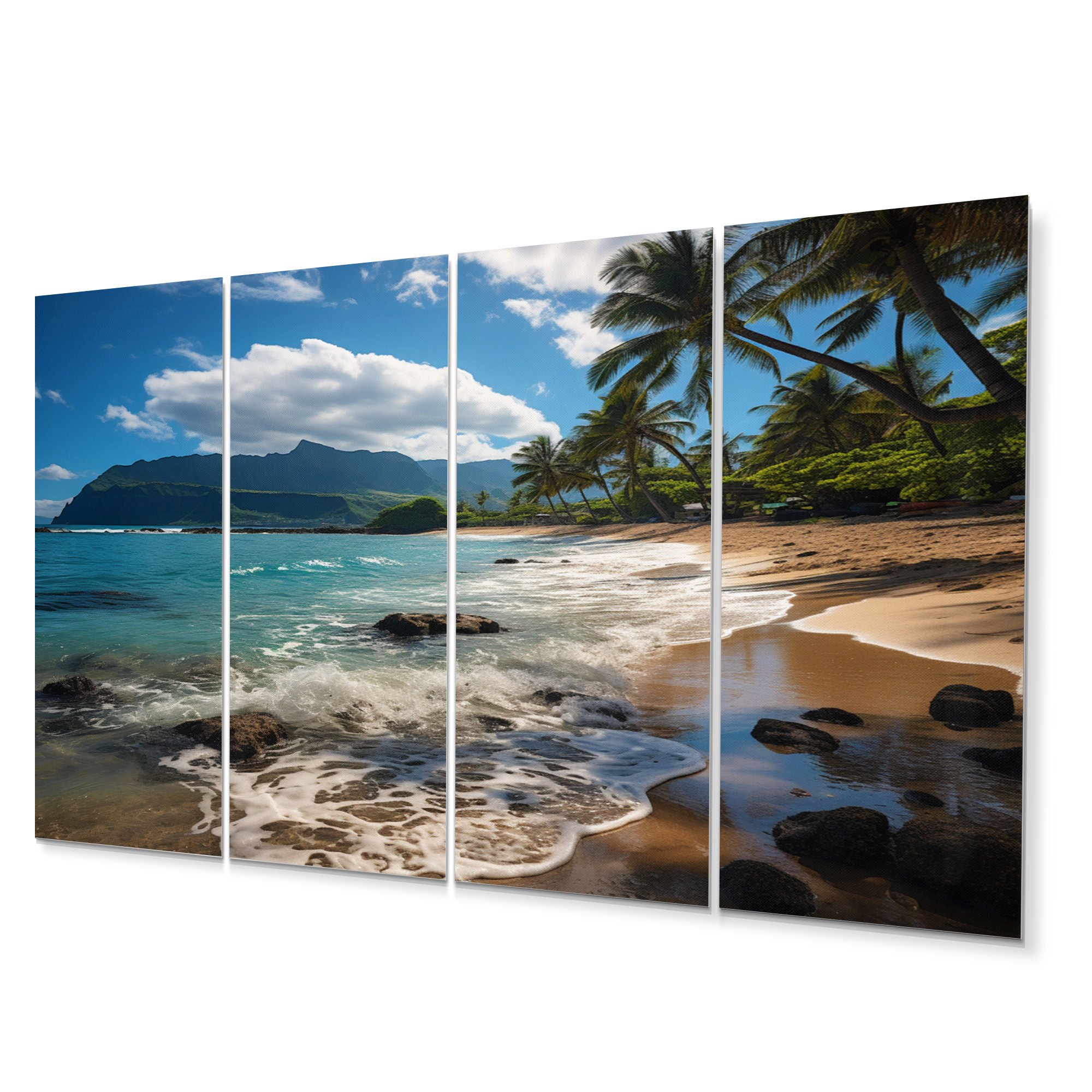 Highland Dunes Aloha Tropical Dreamscape II - Maui Metal Wall Decor Set ...
