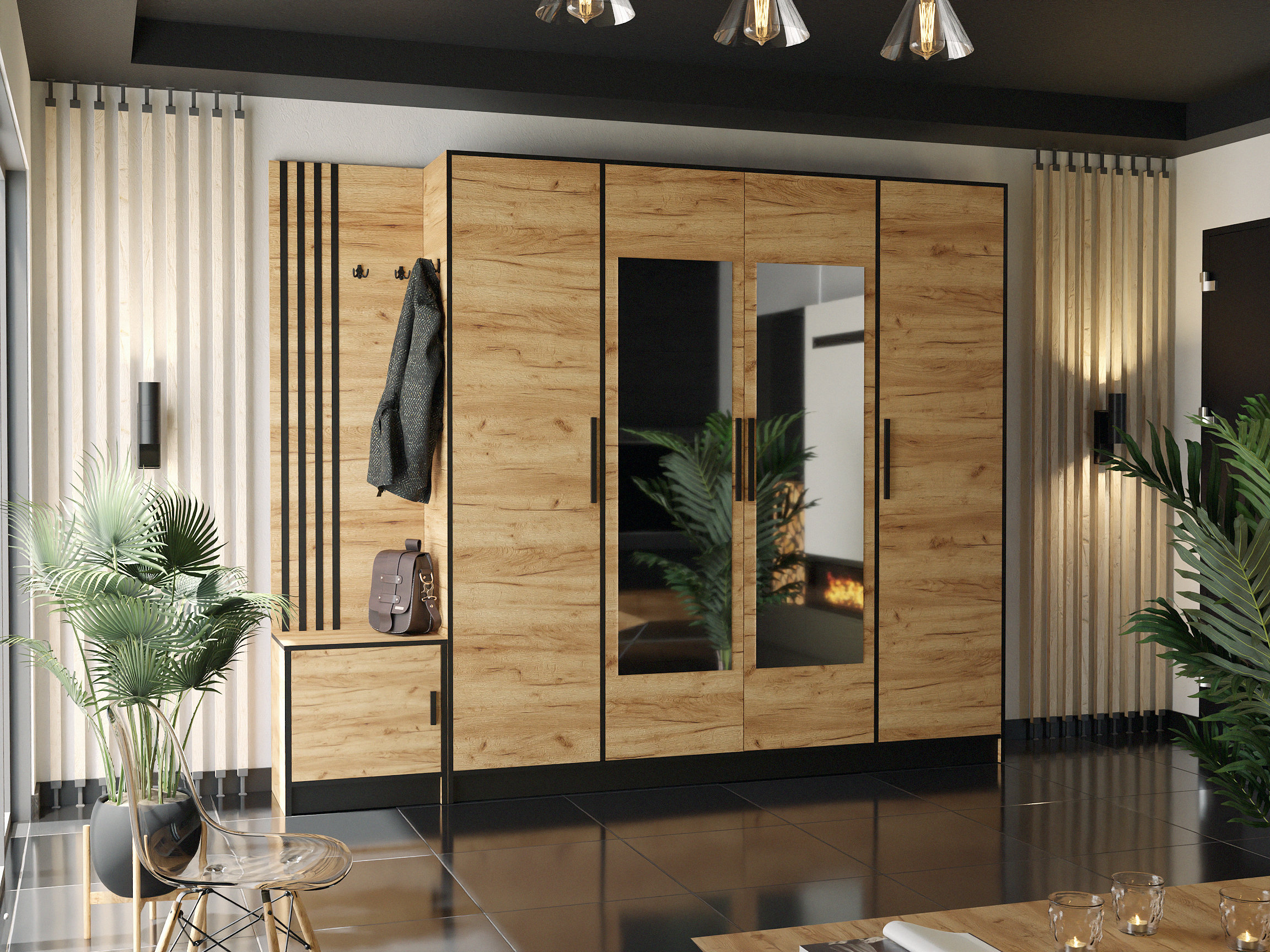 Ebern Designs Subra Hall Tree with Bench | Wayfair.co.uk