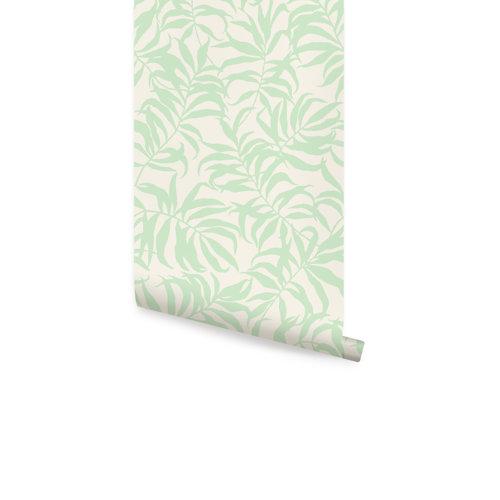 Bayou Breeze Tropical Palm Leaves 18' L x 24" W Peel and Stick ...