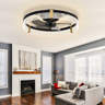Mercer41 Kordae Indoor Bedroom Flush Mount Ceiling Fan with Light ...