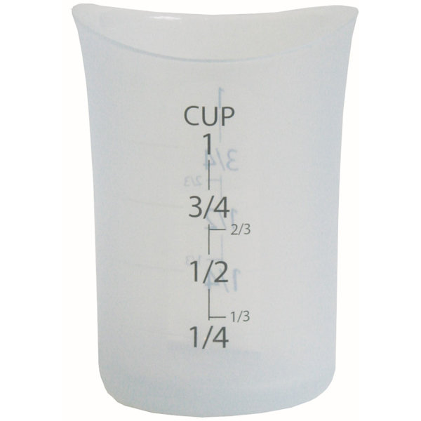 iSi North America Isi Basics Silicone Flexible Measuring Cup, Clear, 1 ...