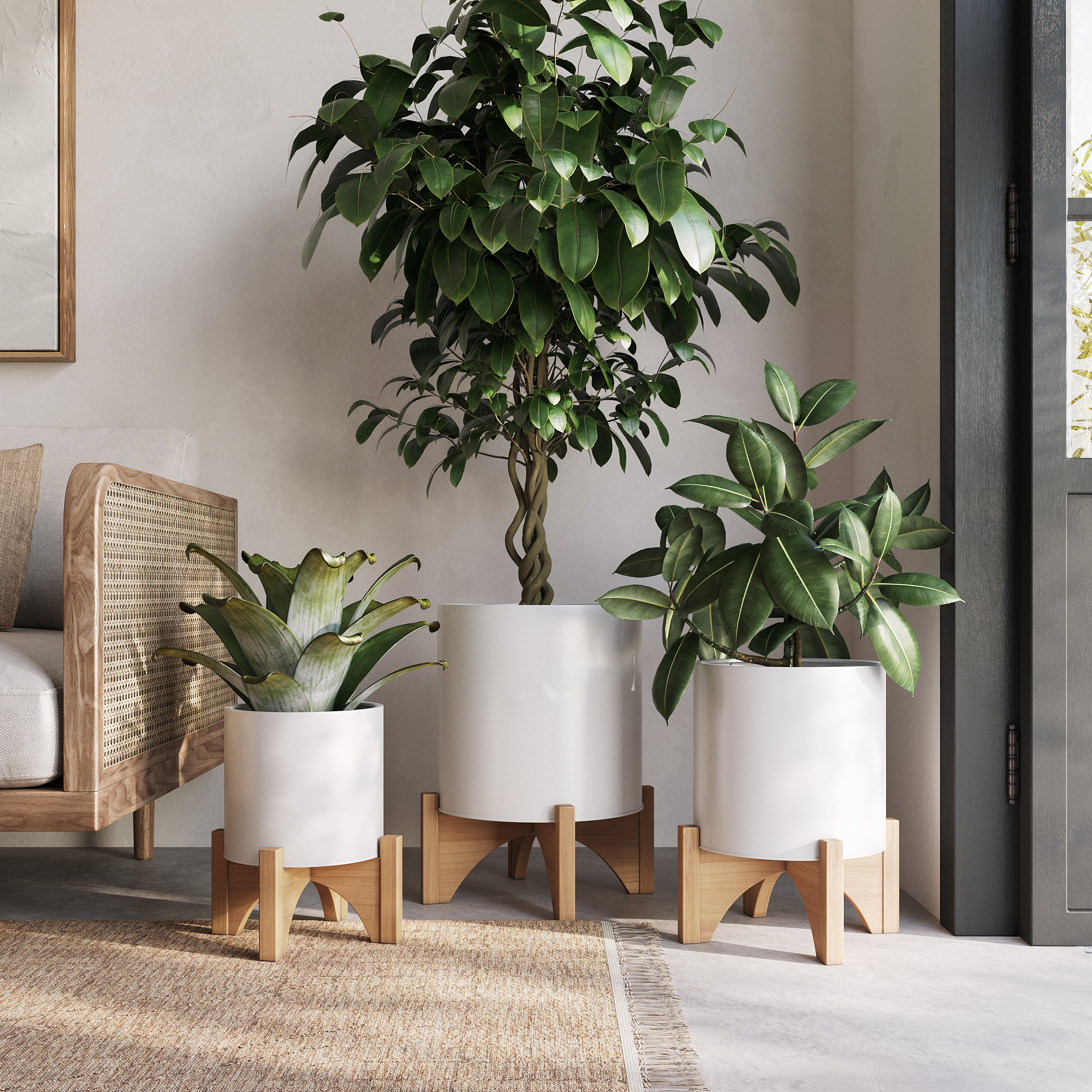 George Oliver Lauriel Arch Set of 3 Pot Planters - Wayfair Canada
