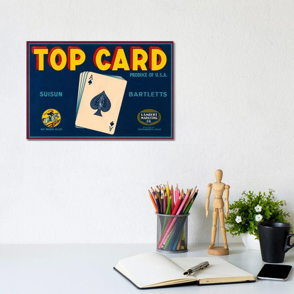 Maturi Top Card Brand Suisun Bartletts Lebel Vintage Poster | Wayfair.co.uk