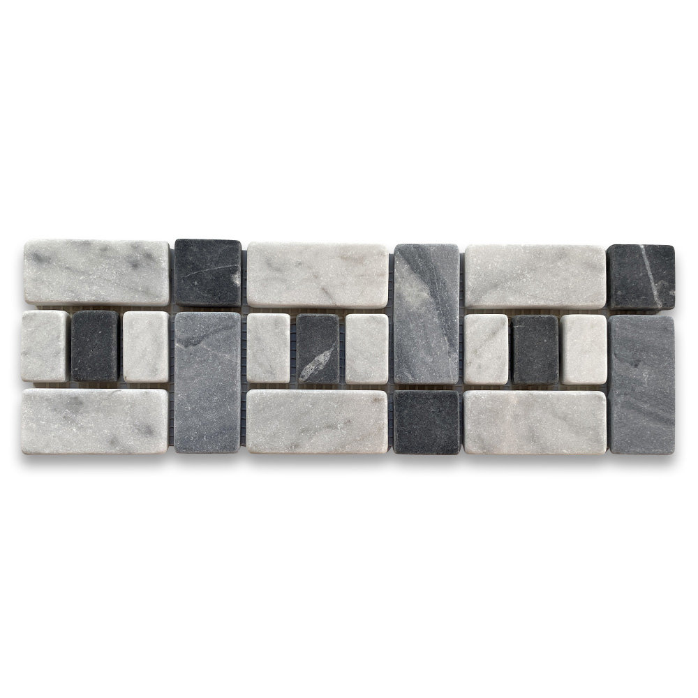 Marble Online 4" x 12" Marble Pinwheel Mosaic Wall & Floor Tile | Perigold