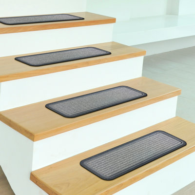 Rubber-Cal, Inc. Regal Black Stair Treads & Reviews | Wayfair